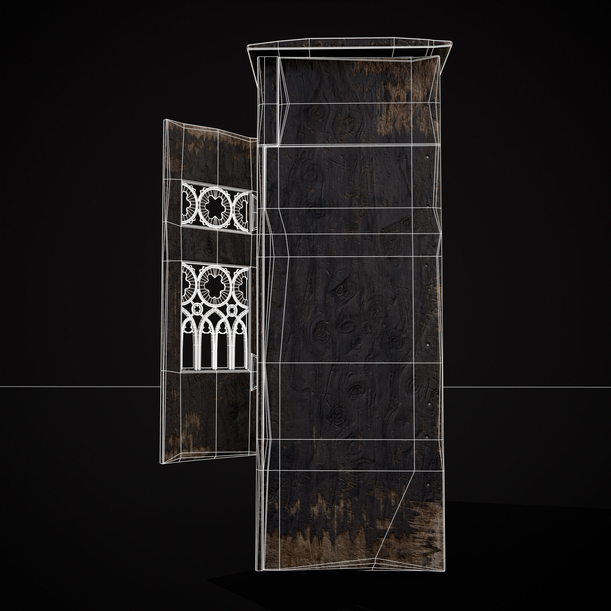 Small Gothic Cabinet - 3D Model by Get Dead Entertainment