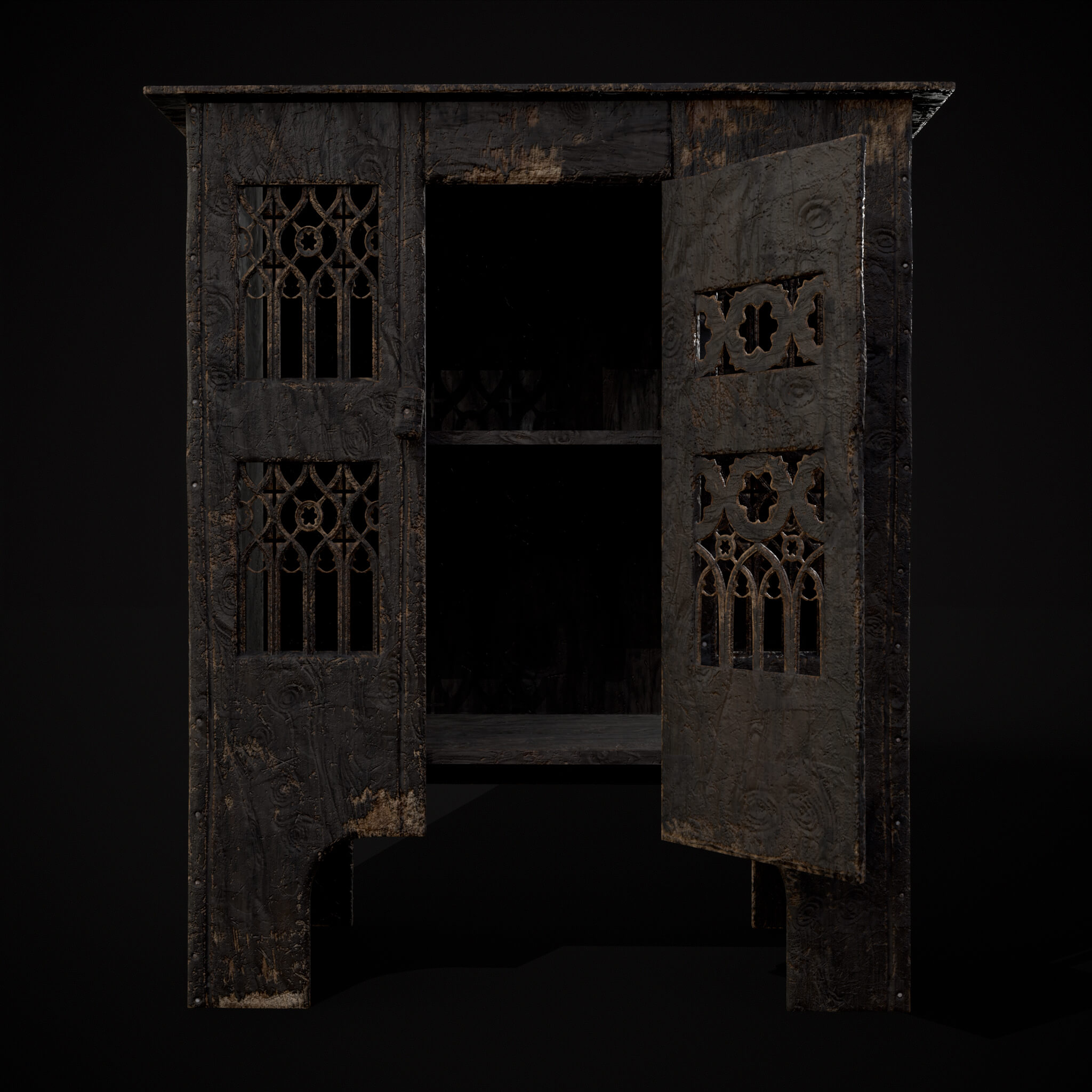 Small Gothic Cabinet - 3D Model by Get Dead Entertainment