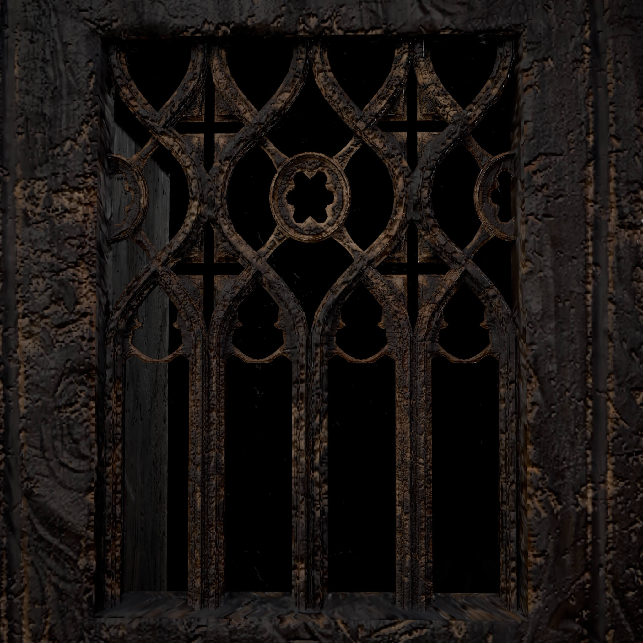 Small Gothic Cabinet - 3D Model by Get Dead Entertainment