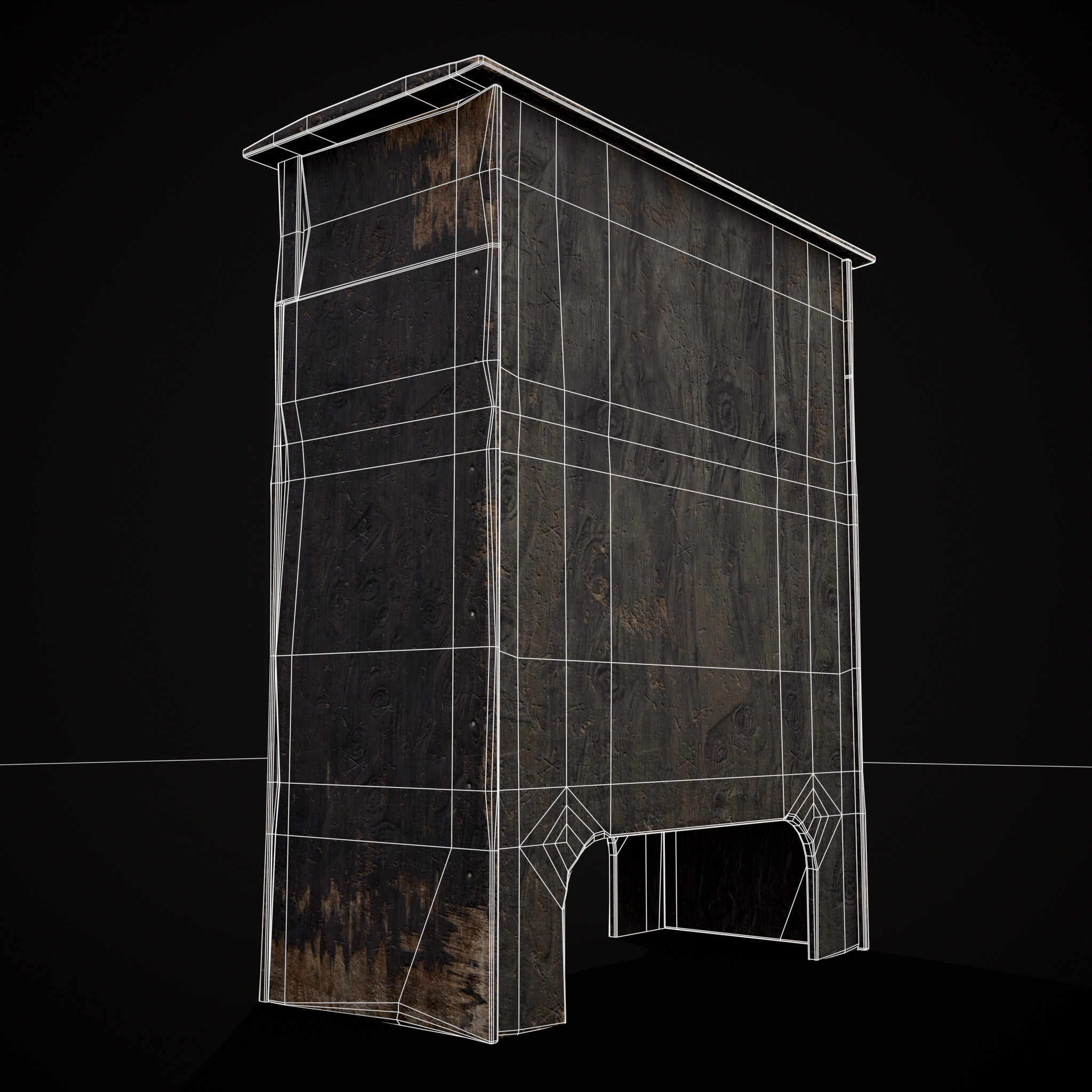 Small Gothic Cabinet - 3D Model by Get Dead Entertainment
