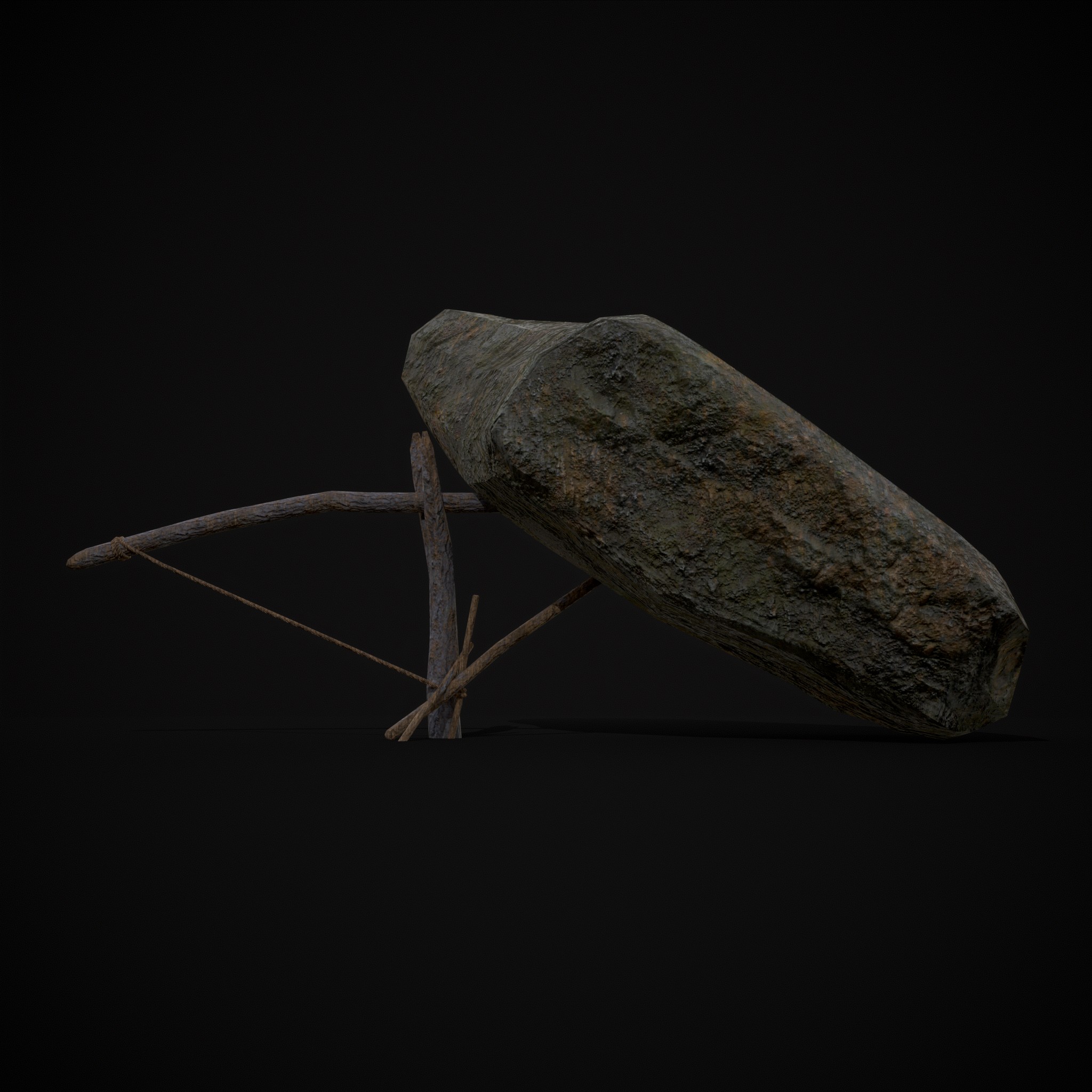 Small Rock Trigger Dead Fall - 3D Model by Get Dead Entertainment