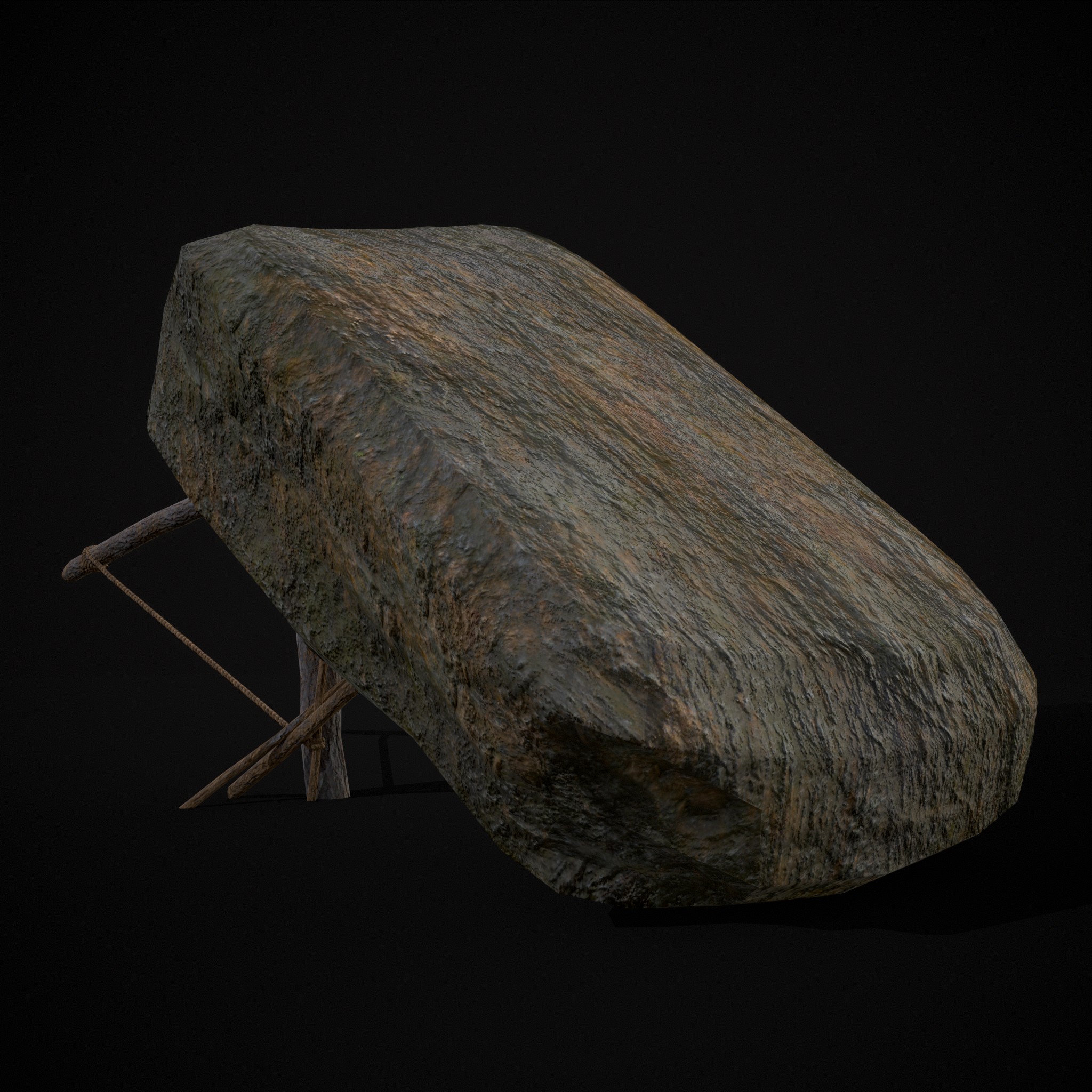 Small Rock Trigger Dead Fall - 3D Model by Get Dead Entertainment