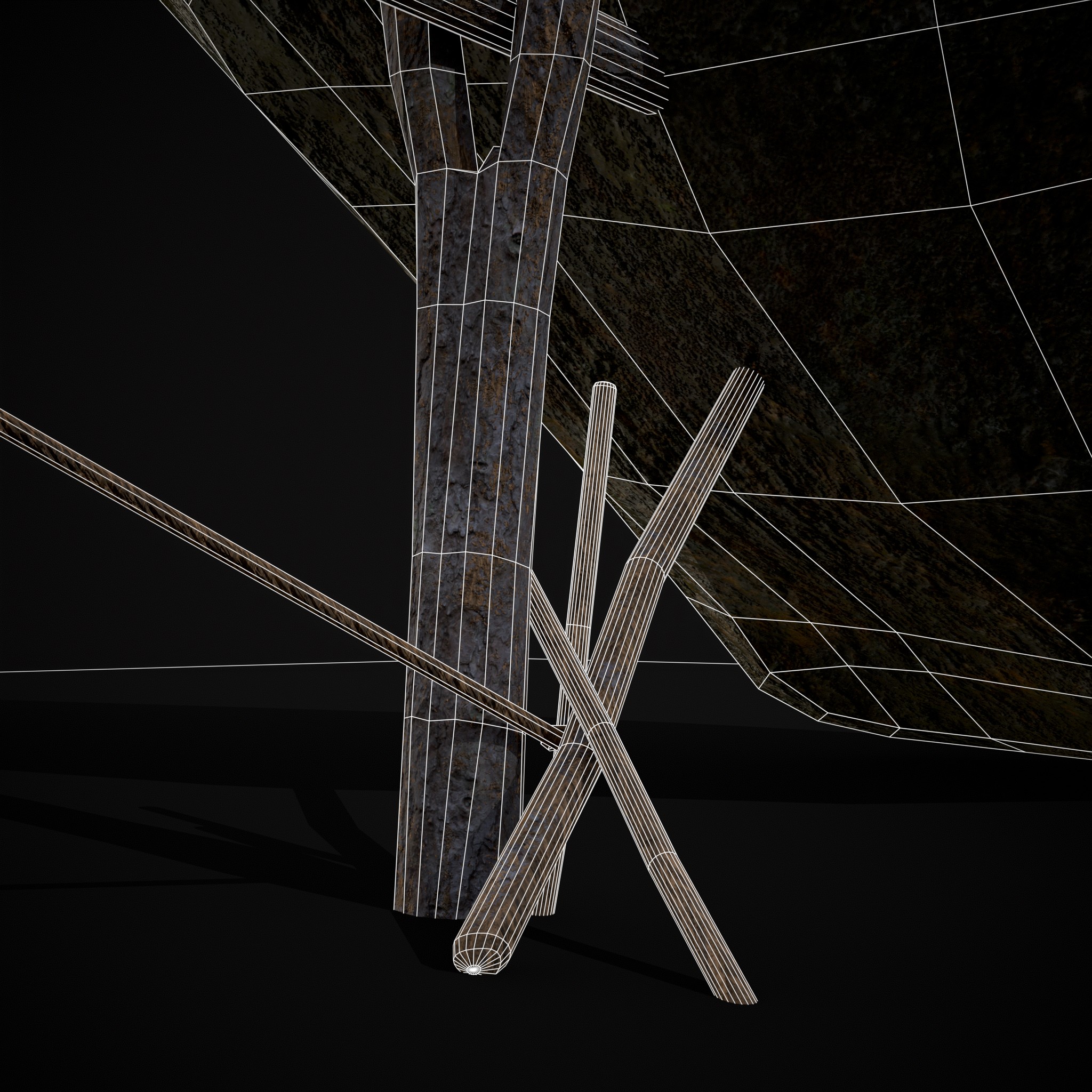 Small Rock Trigger Dead Fall - 3D Model by Get Dead Entertainment