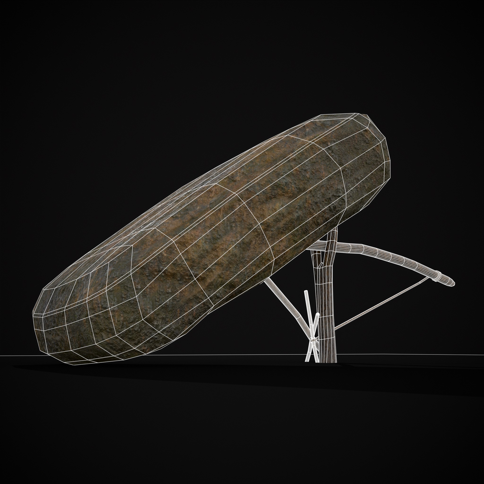 Small Rock Trigger Dead Fall - 3D Model by Get Dead Entertainment