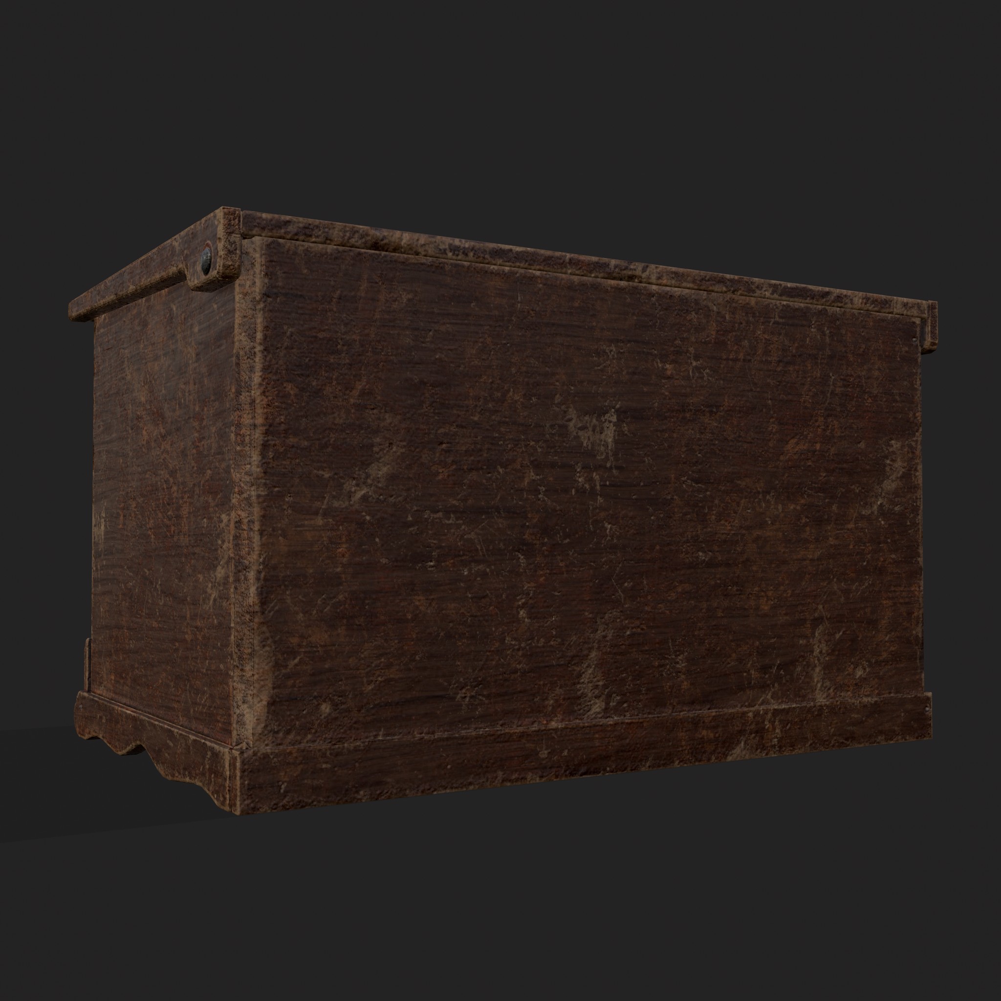 Small Rustic Medieval Wooden Chest - 3D Model by Get Dead Entertainment