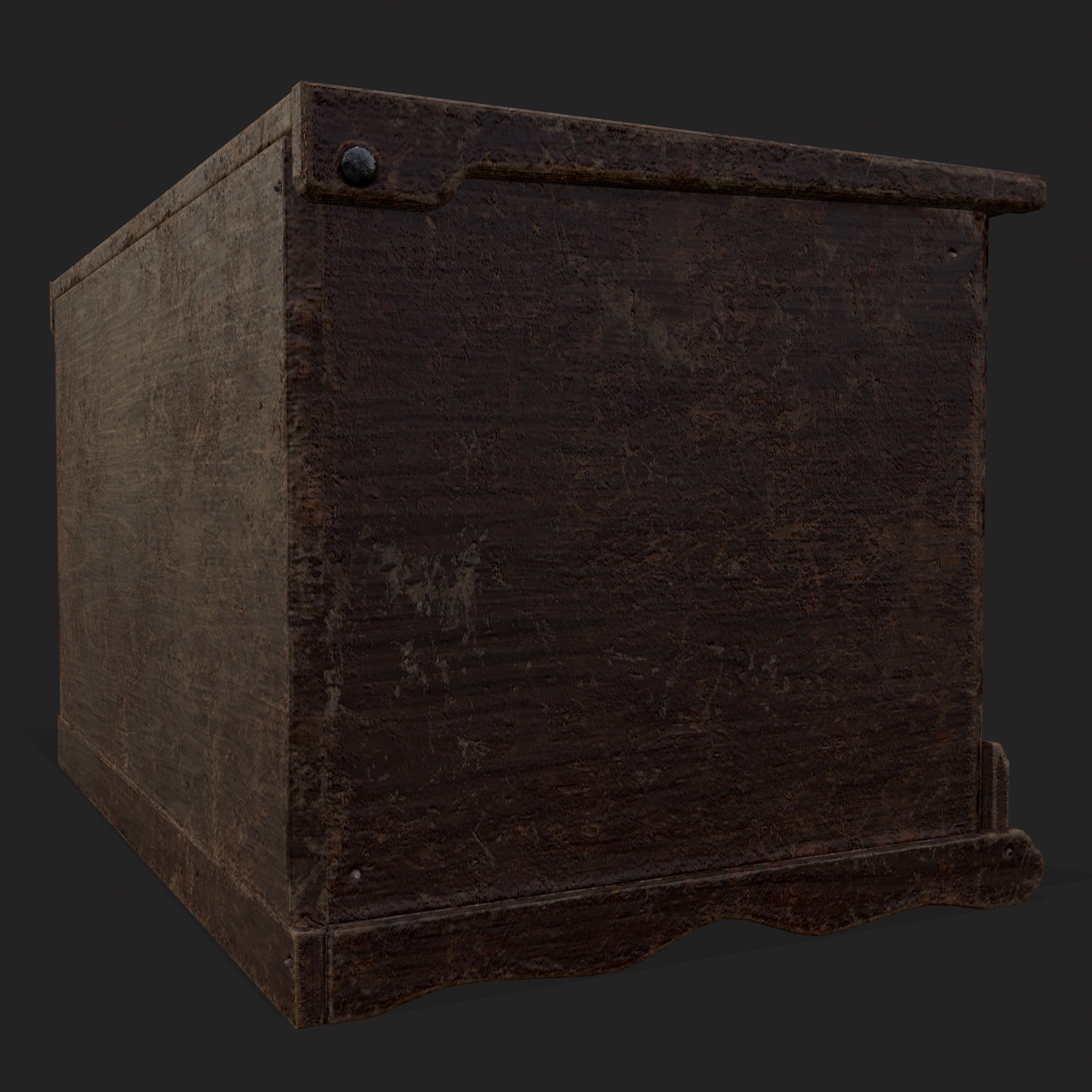 Small Rustic Medieval Wooden Chest - 3D Model by Get Dead Entertainment