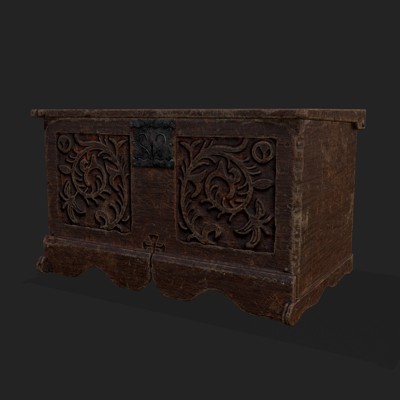 Small Rustic Medieval Wooden Chest - 3D Model by Get Dead Entertainment
