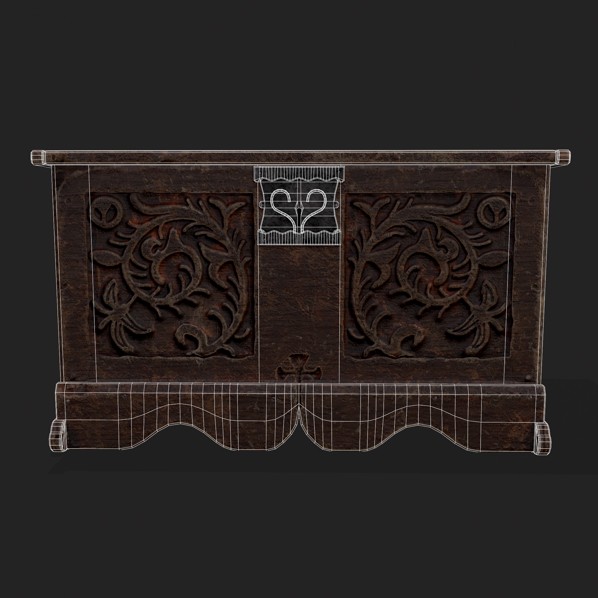 Small Rustic Medieval Wooden Chest - 3D Model by Get Dead Entertainment