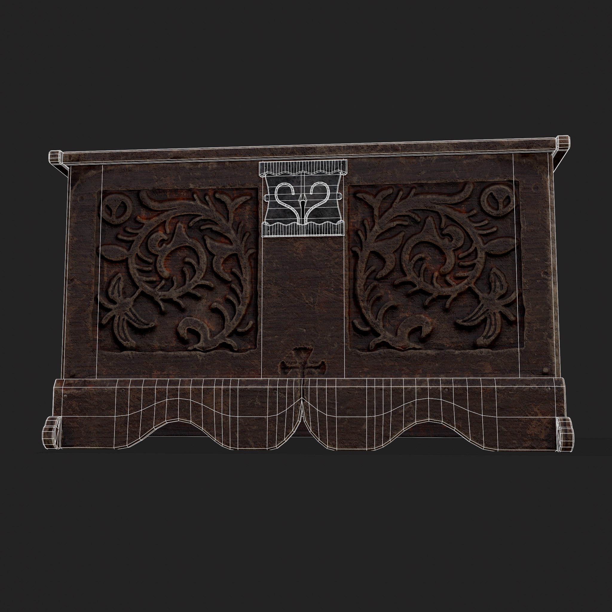 Small Rustic Medieval Wooden Chest - 3D Model by Get Dead Entertainment