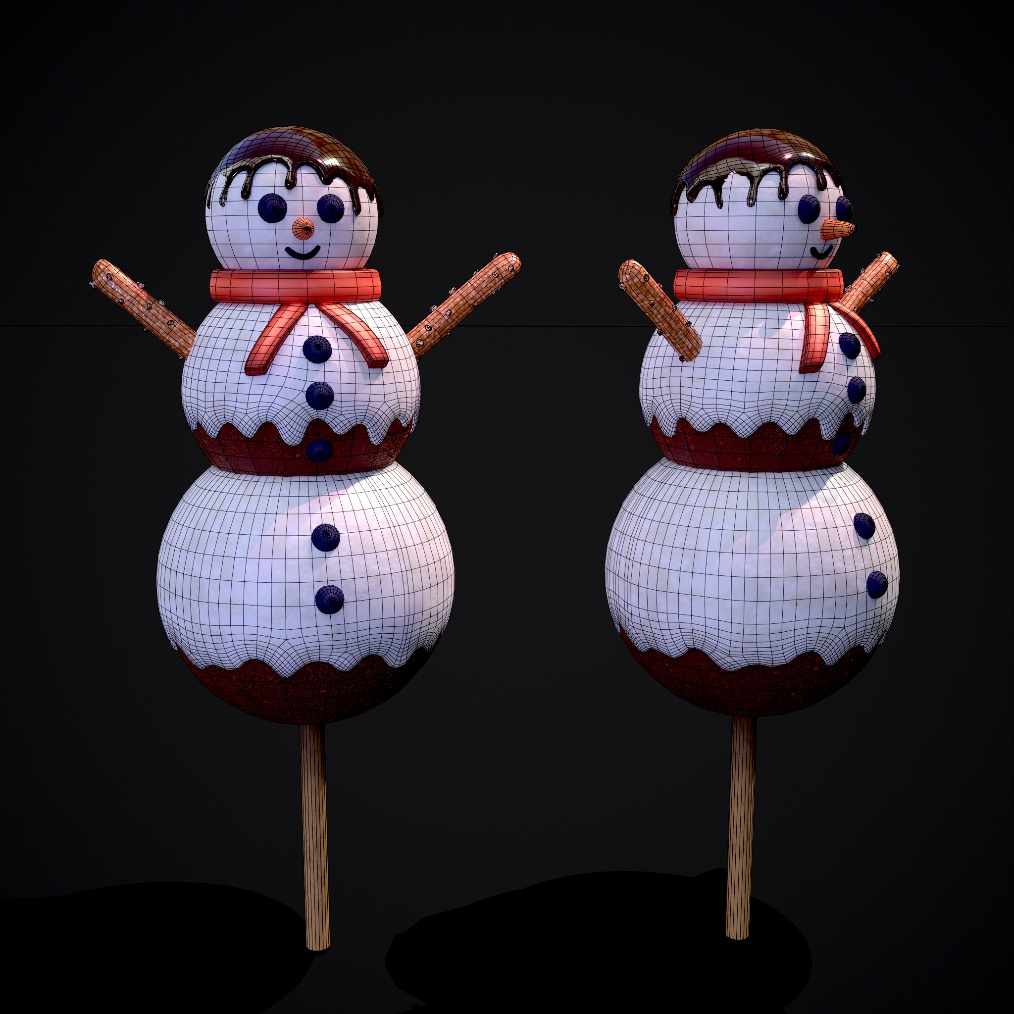 Snowman on a Stick - 3D Model by Get Dead Entertainment