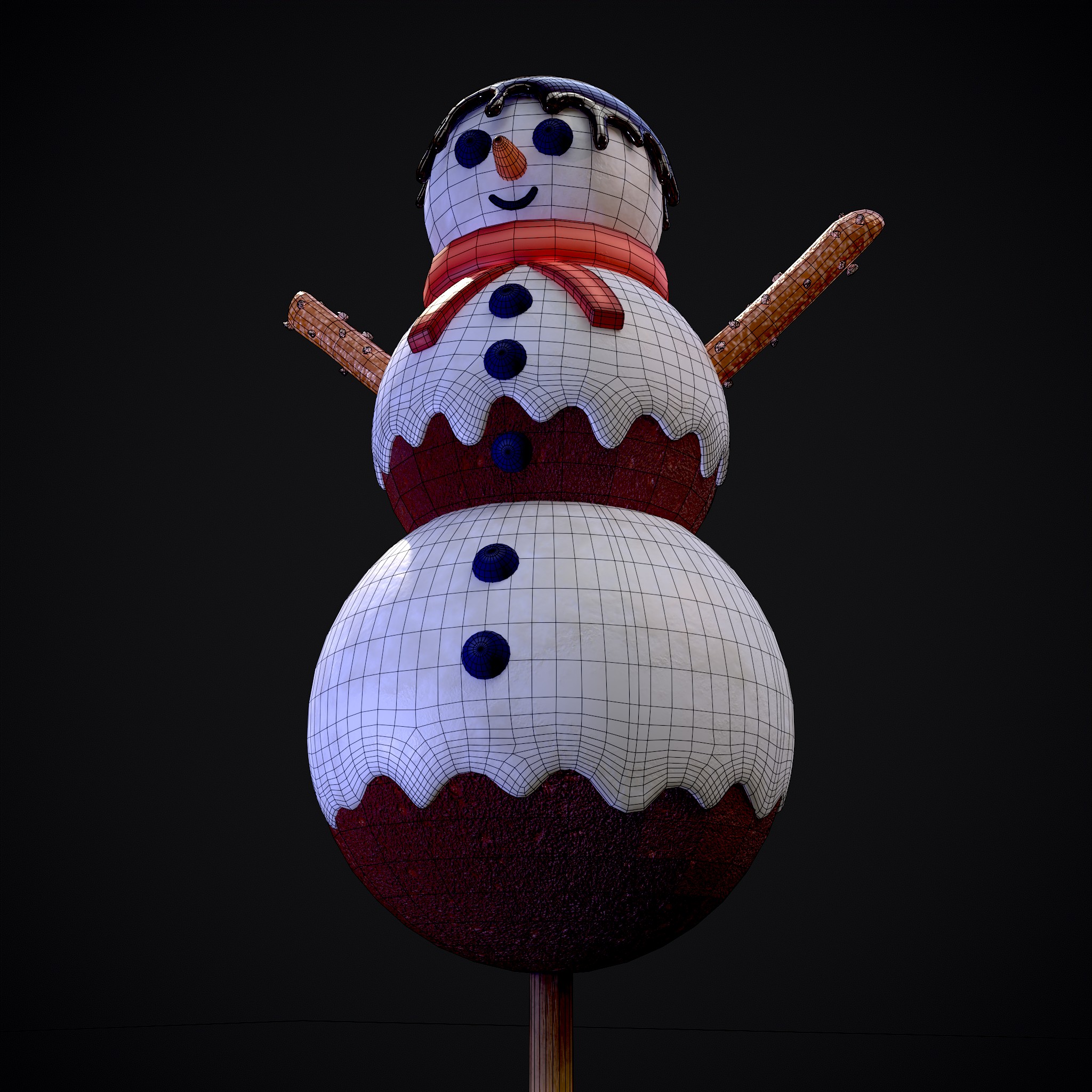 Snowman on a Stick - 3D Model by Get Dead Entertainment