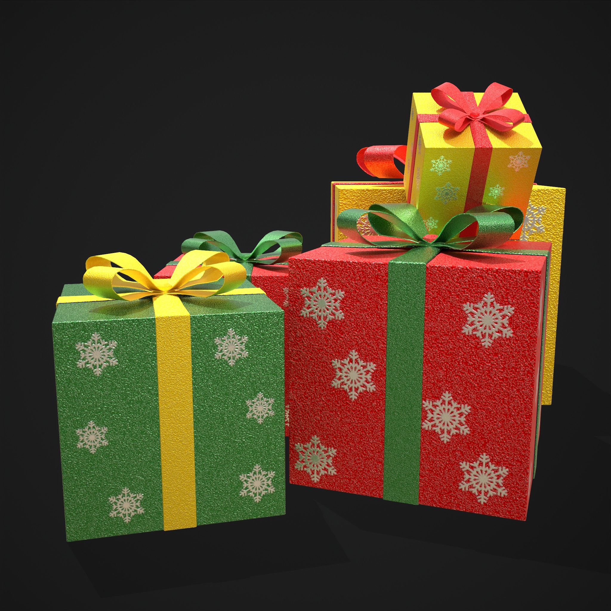 Sparkly Christmas Presents - 3D Model by Get Dead Entertainment