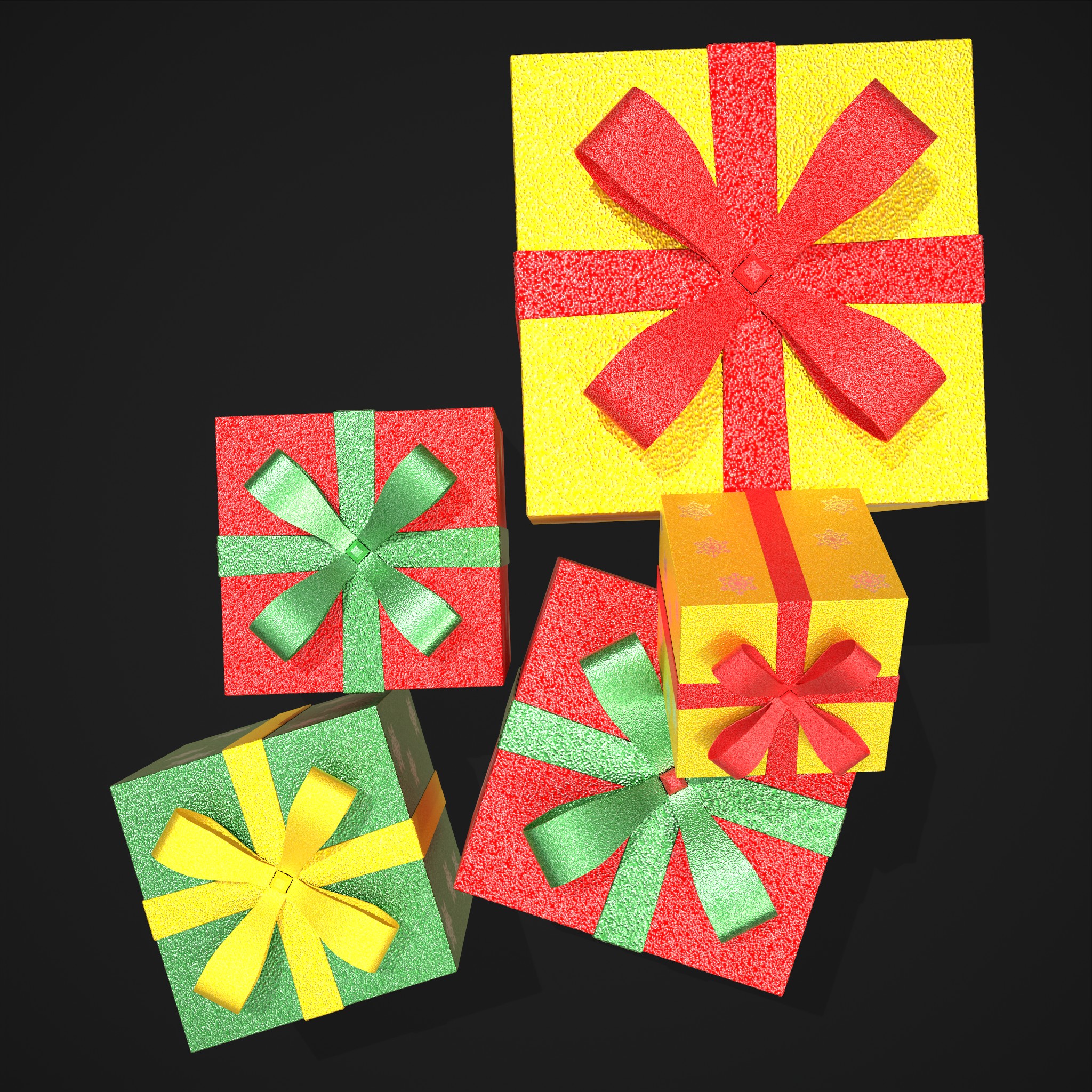 Sparkly Christmas Presents - 3D Model by Get Dead Entertainment