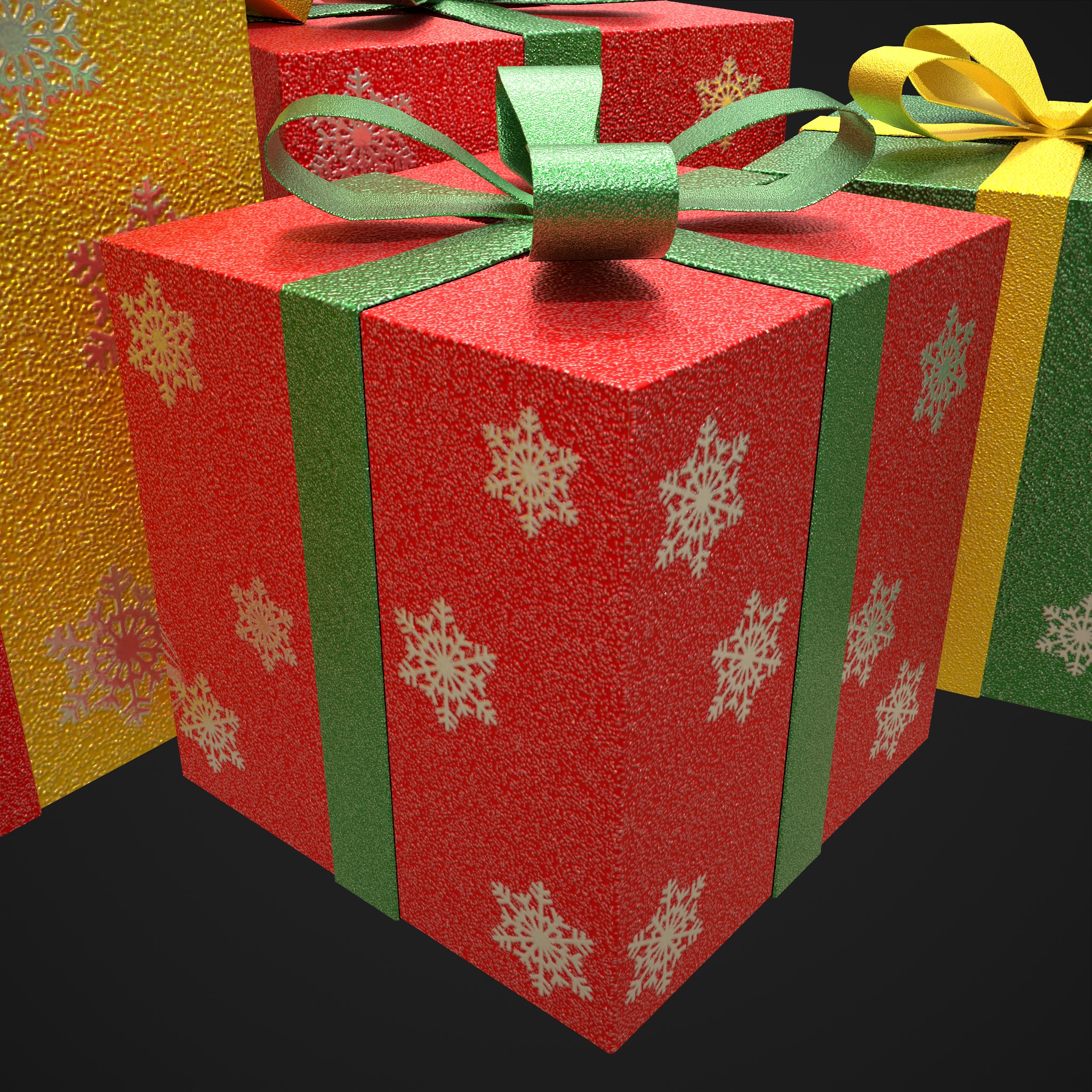 Sparkly Christmas Presents - 3D Model by Get Dead Entertainment