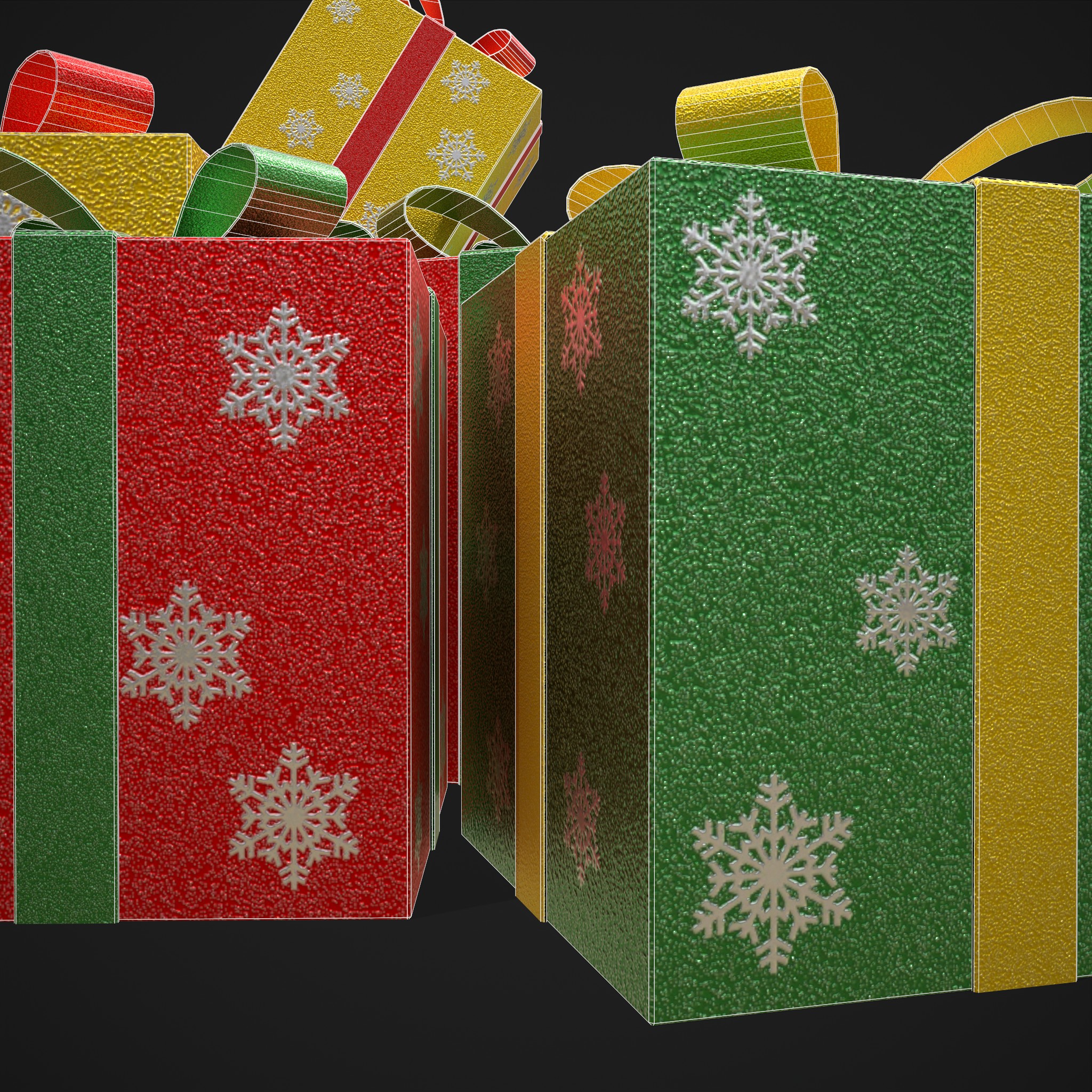 Sparkly Christmas Presents - 3D Model by Get Dead Entertainment
