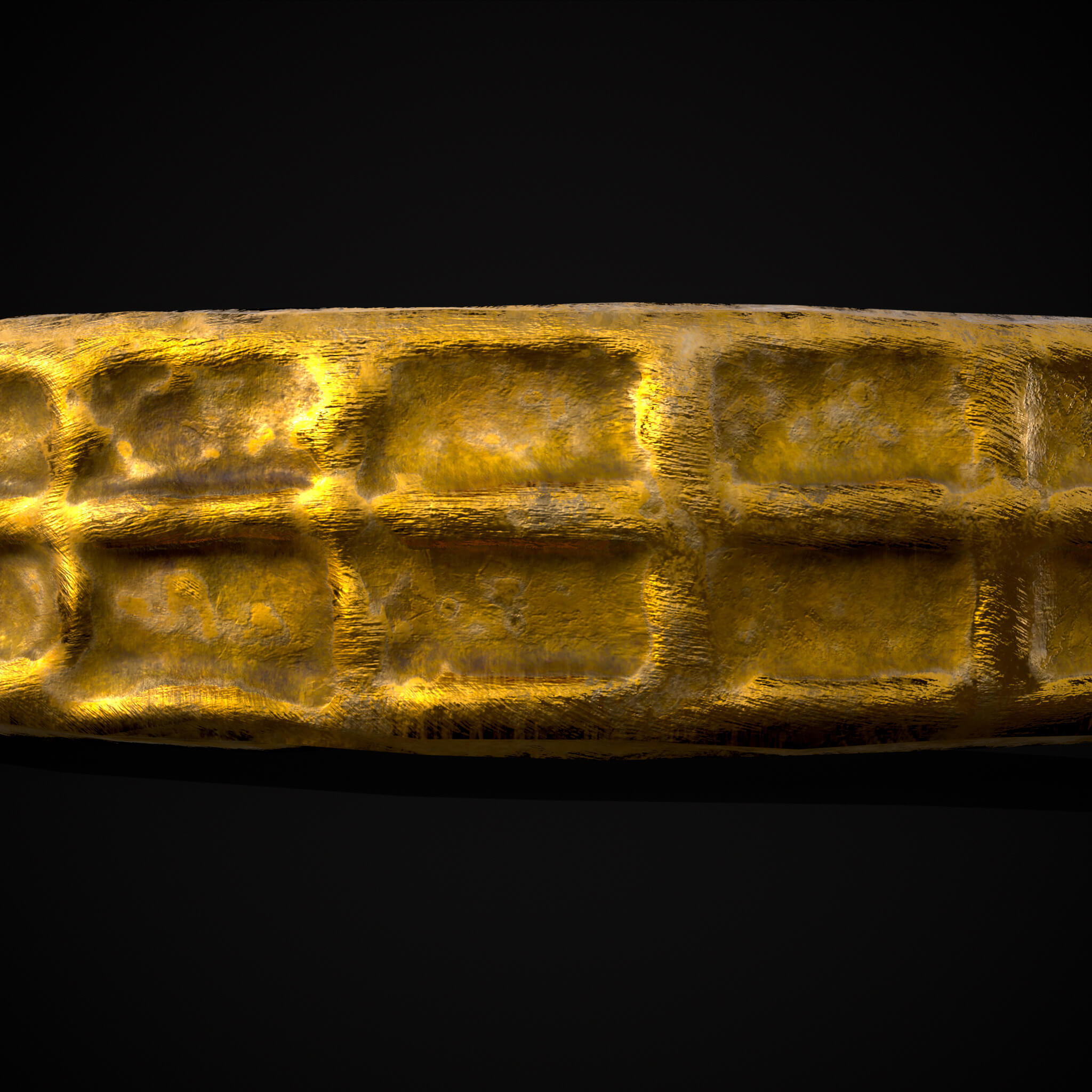 Square Pattern Medieval Ring - 3D Model by Get Dead Entertainment