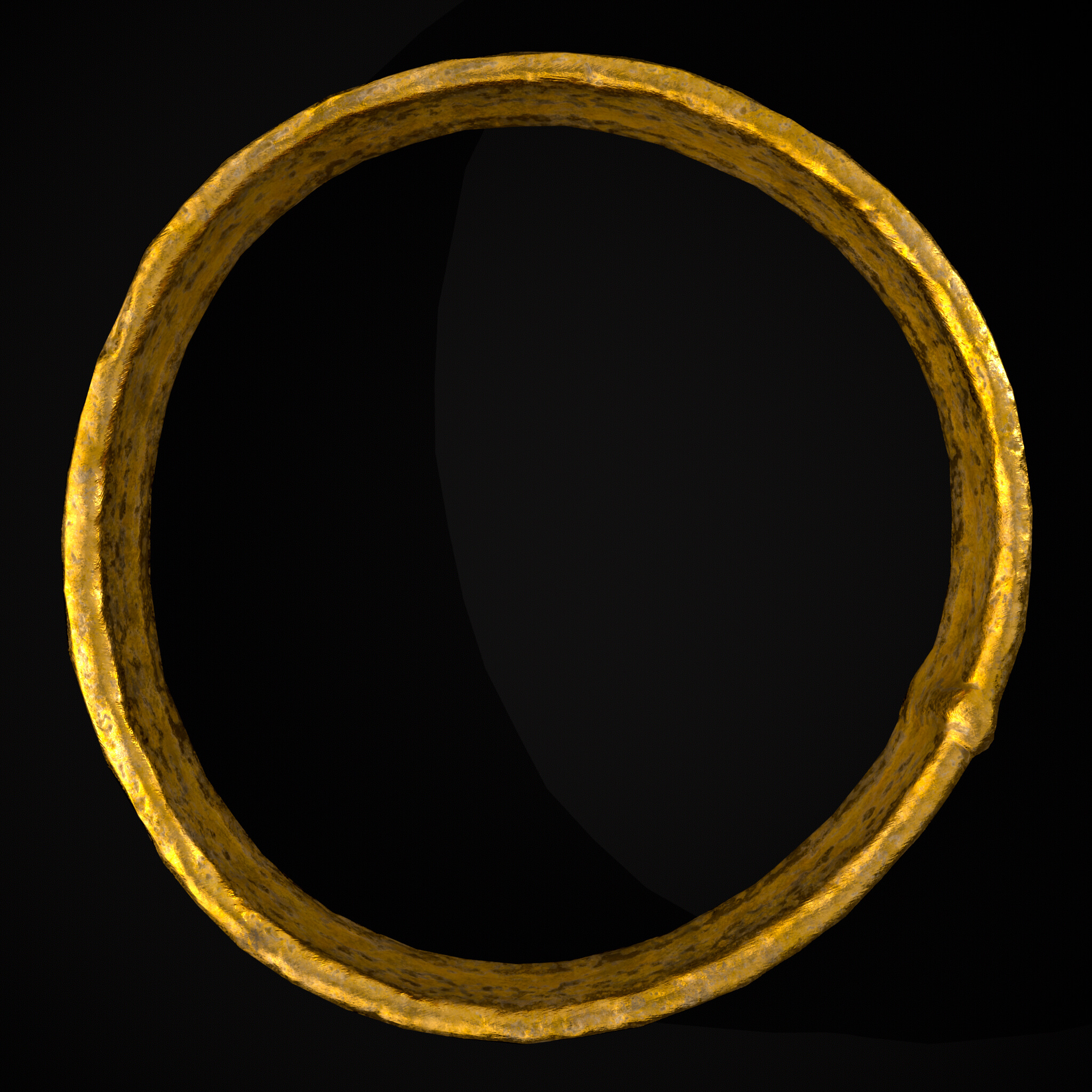Square Pattern Medieval Ring - 3D Model by Get Dead Entertainment