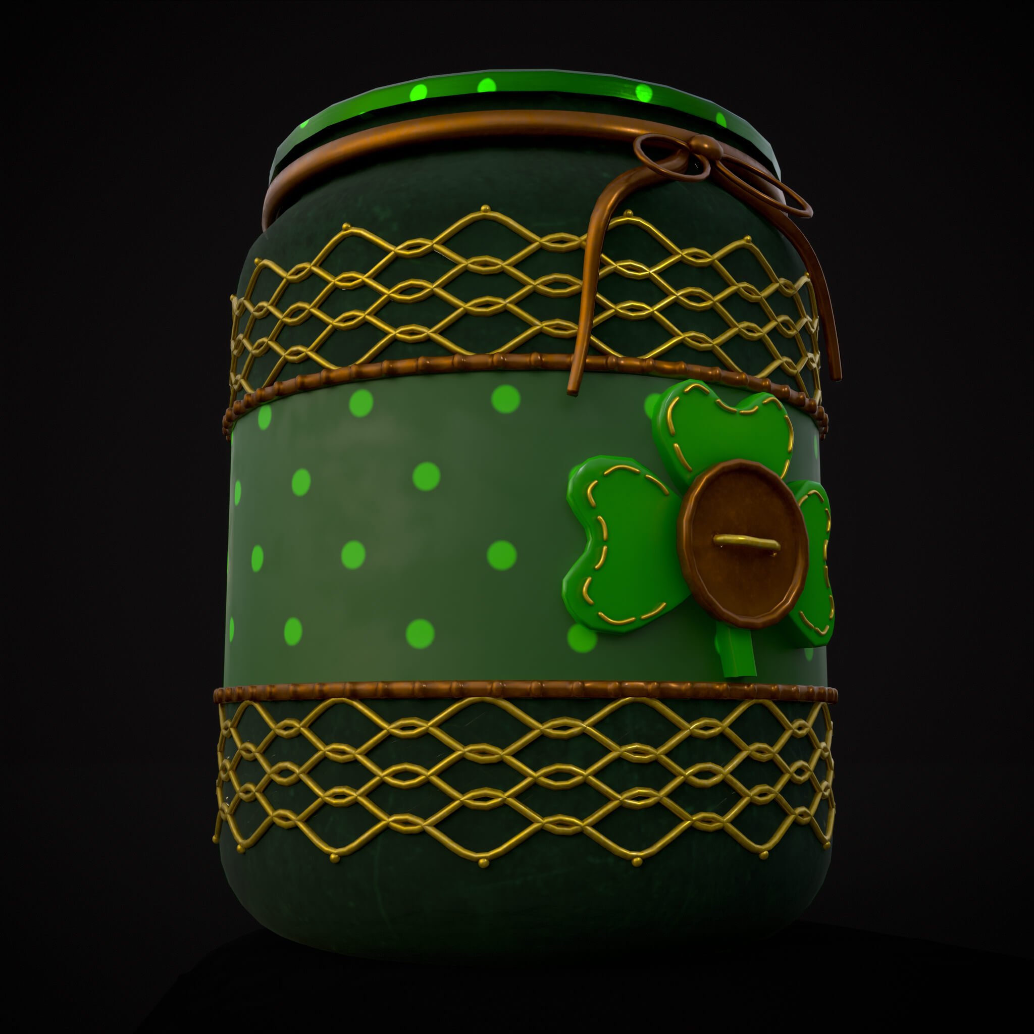 St Patrick Clover Jar - 3D Model by Get Dead Entertainment