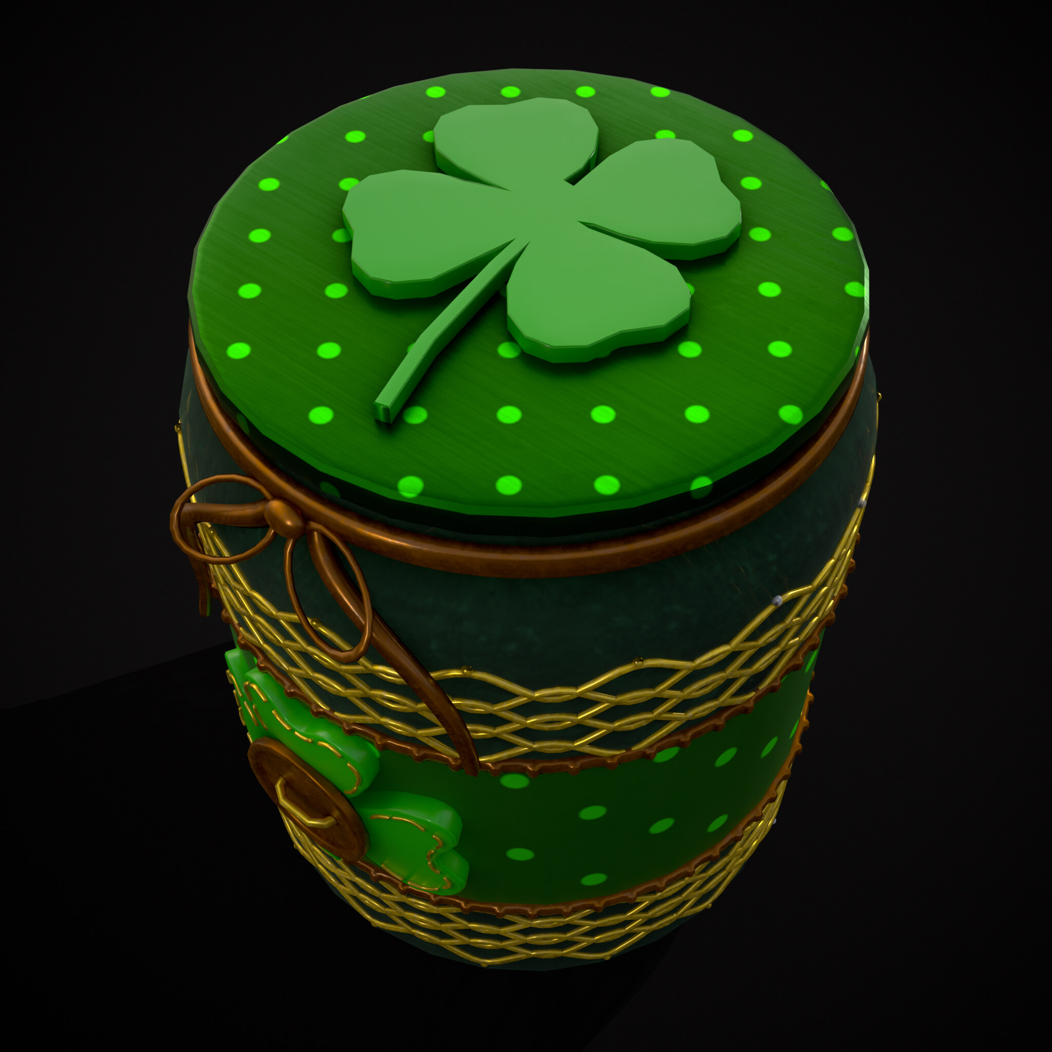 St Patrick Clover Jar - 3D Model by Get Dead Entertainment