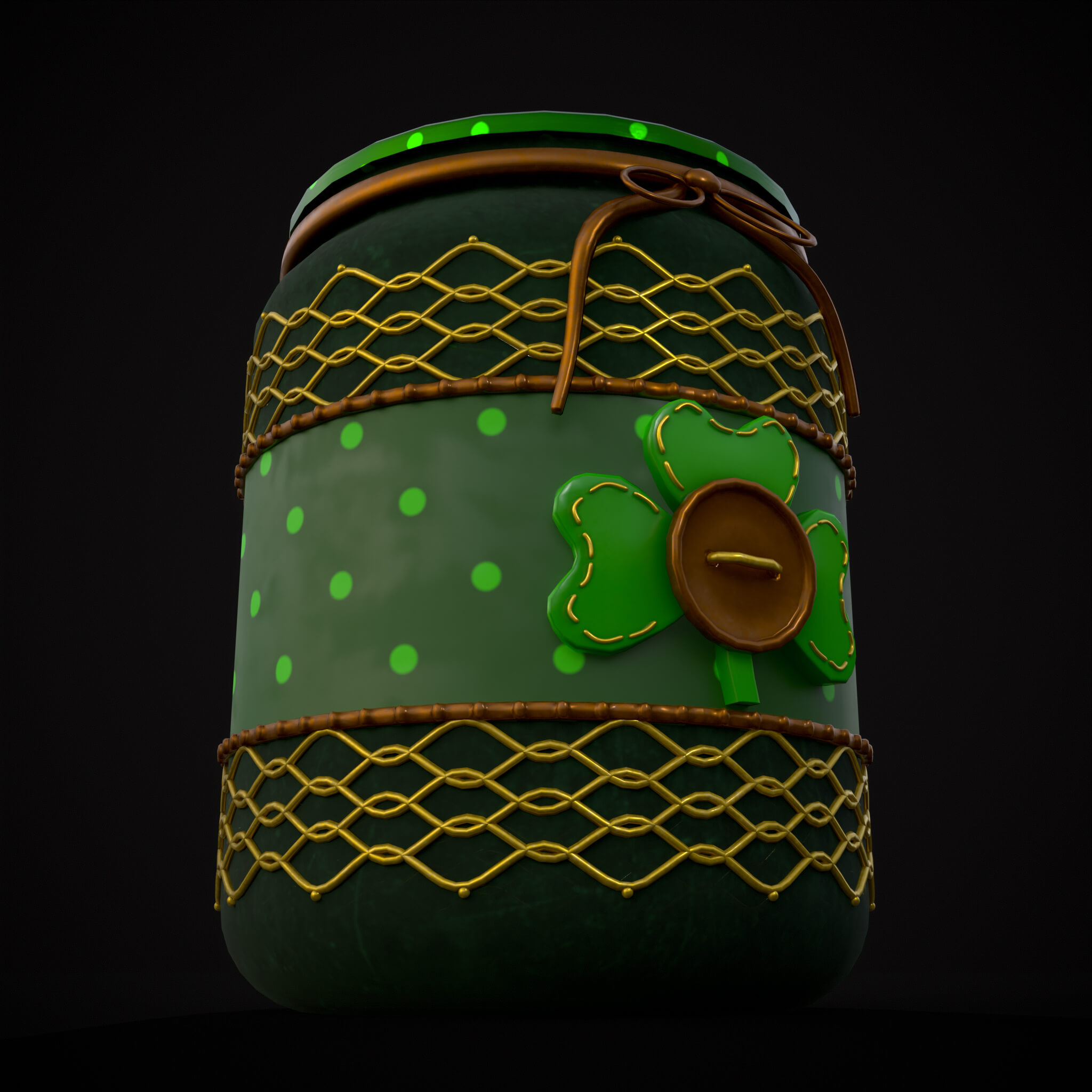 St Patrick Clover Jar - 3D Model by Get Dead Entertainment