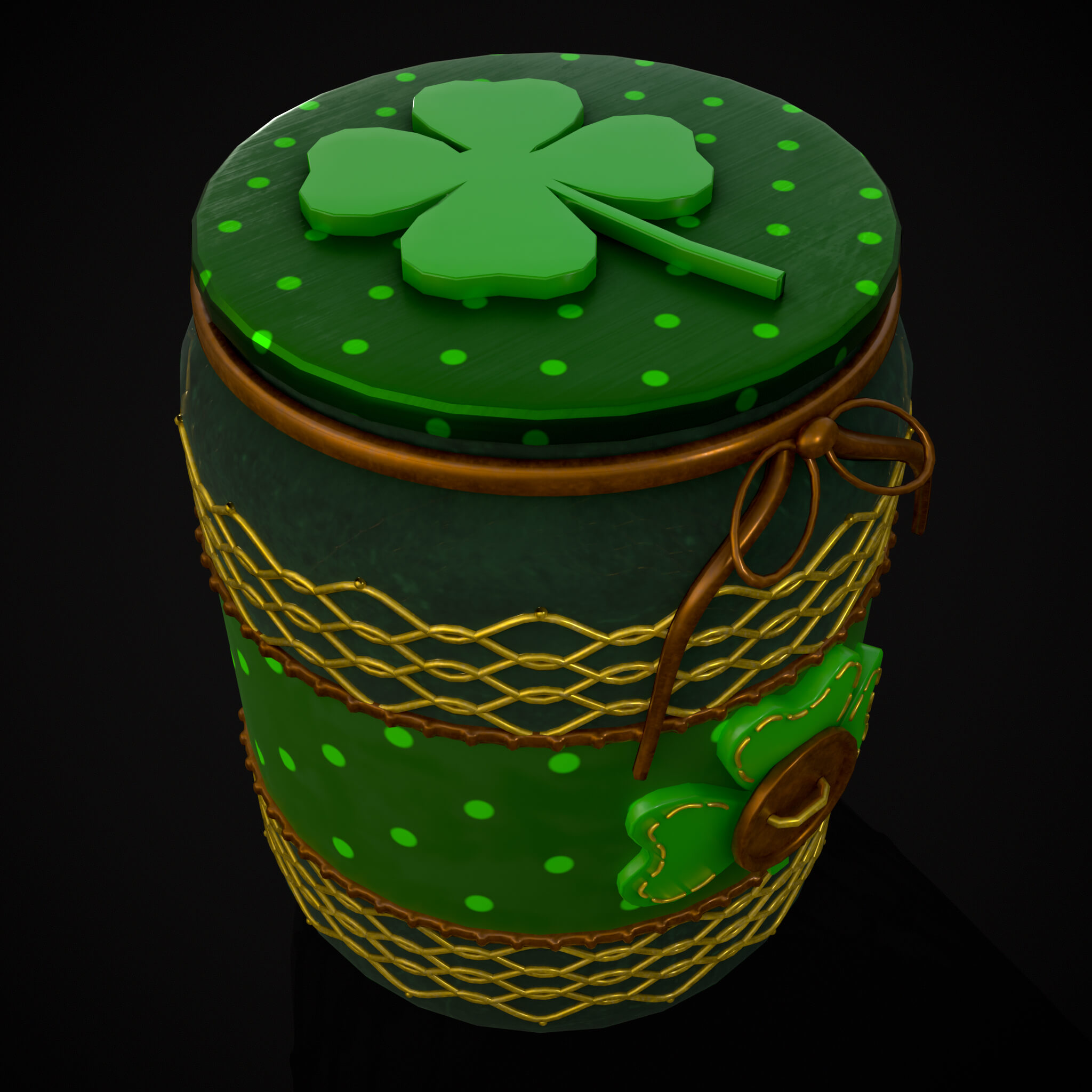 St Patrick Clover Jar - 3D Model by Get Dead Entertainment