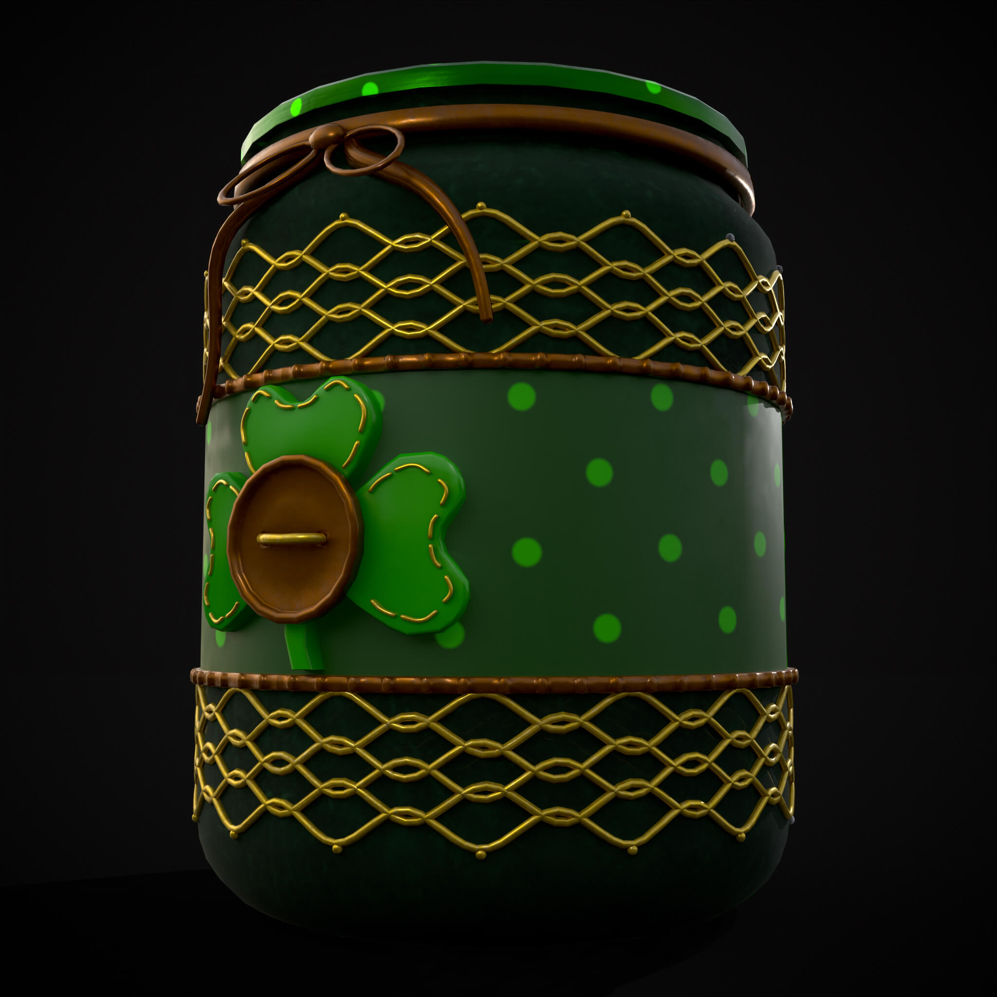 St Patrick Clover Jar - 3D Model by Get Dead Entertainment