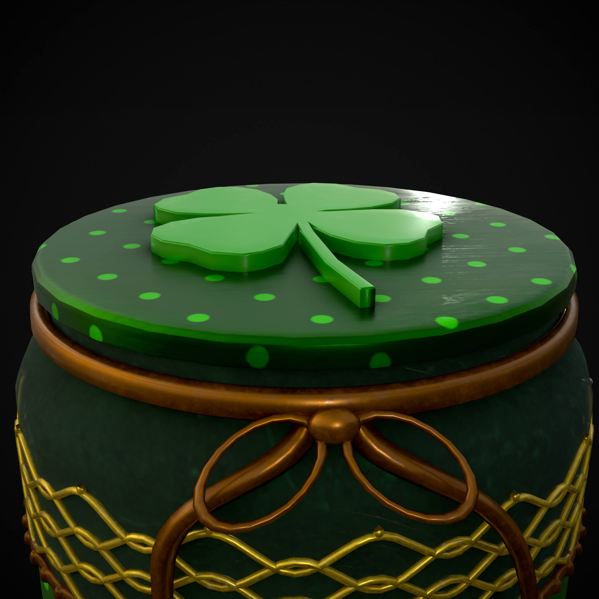 St Patrick Clover Jar - 3D Model by Get Dead Entertainment