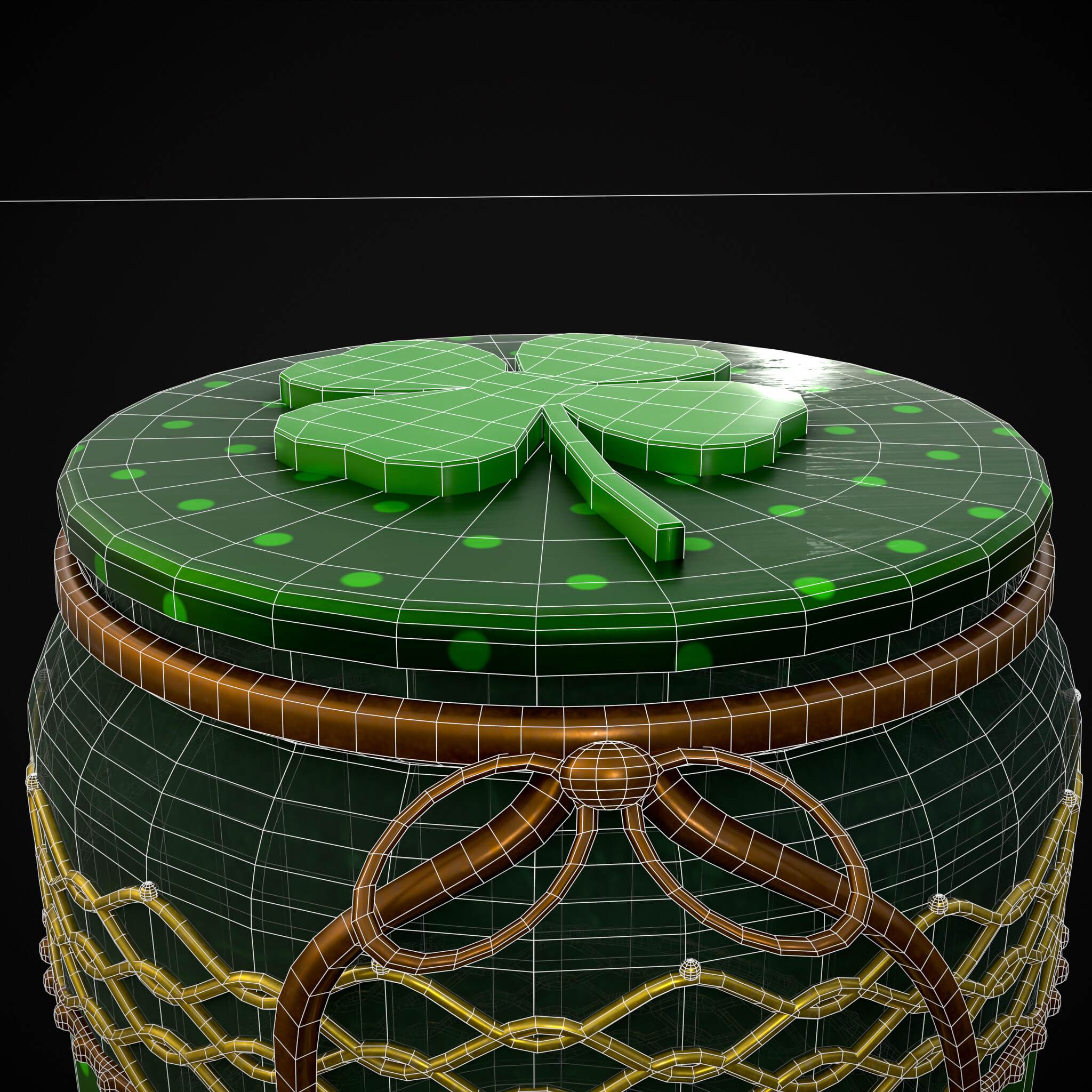 St Patrick Clover Jar - 3D Model by Get Dead Entertainment