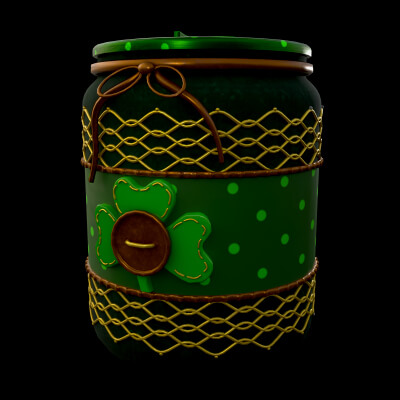 St Patrick Clover Jar - 3D Model by Get Dead Entertainment