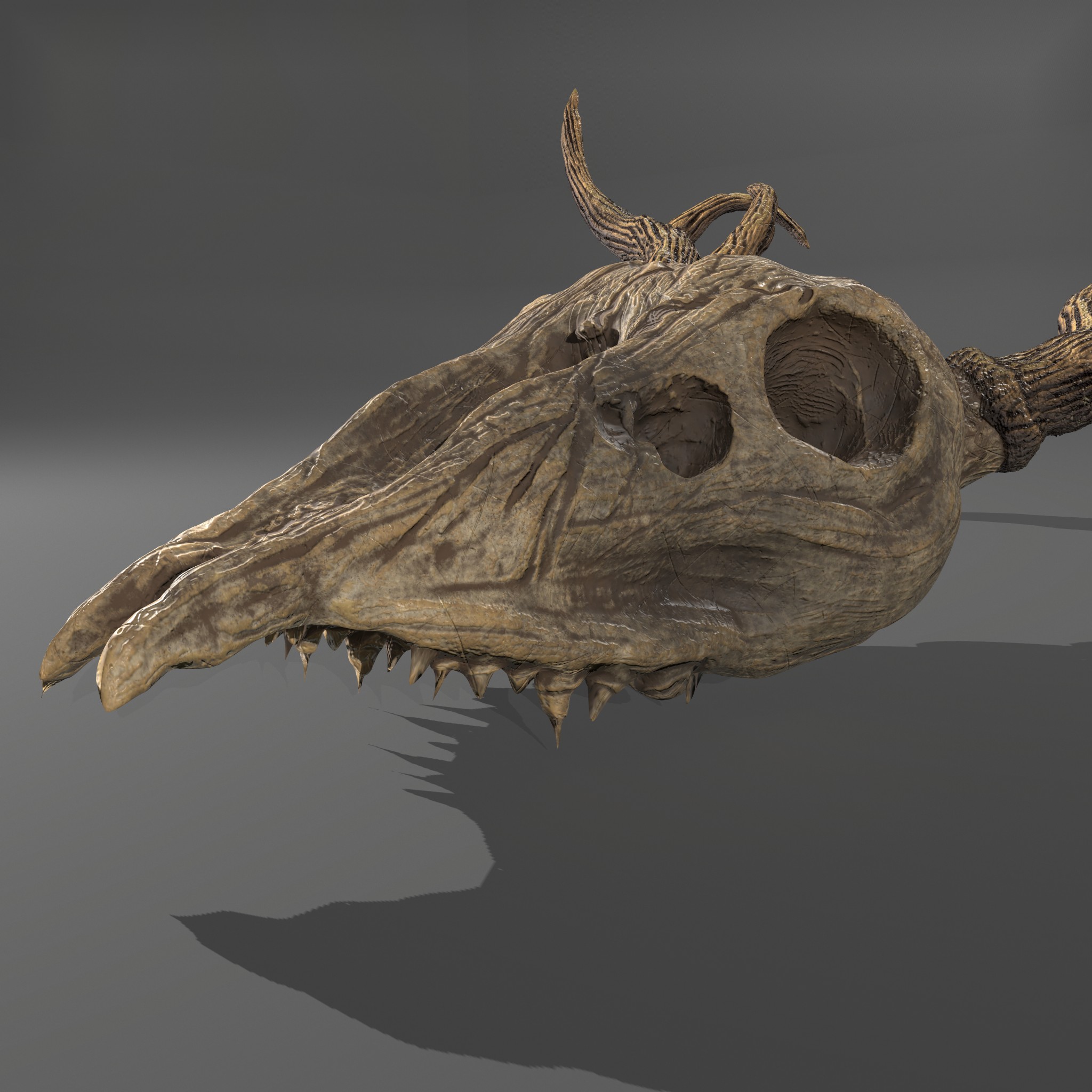 Stag Skull - 3D Model by Get Dead Entertainment