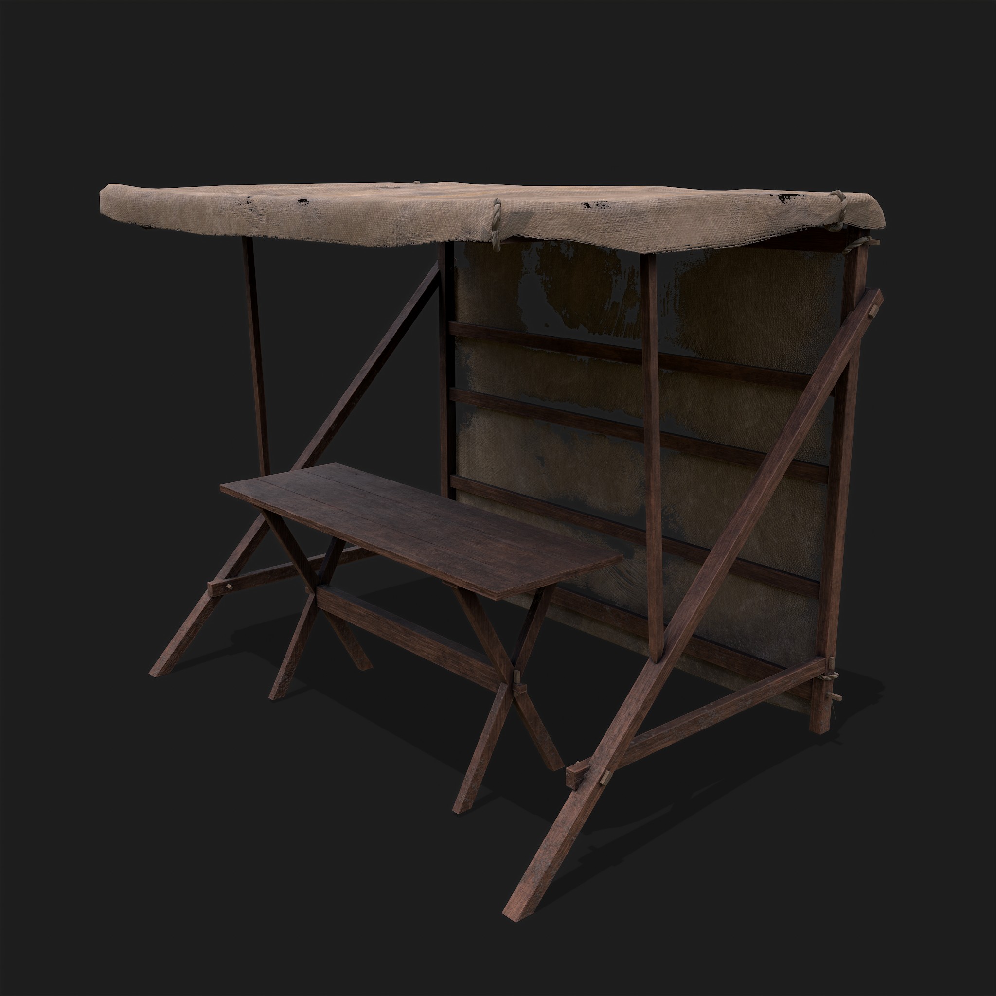 Stand with Roof - 3D Model by Get Dead Entertainment