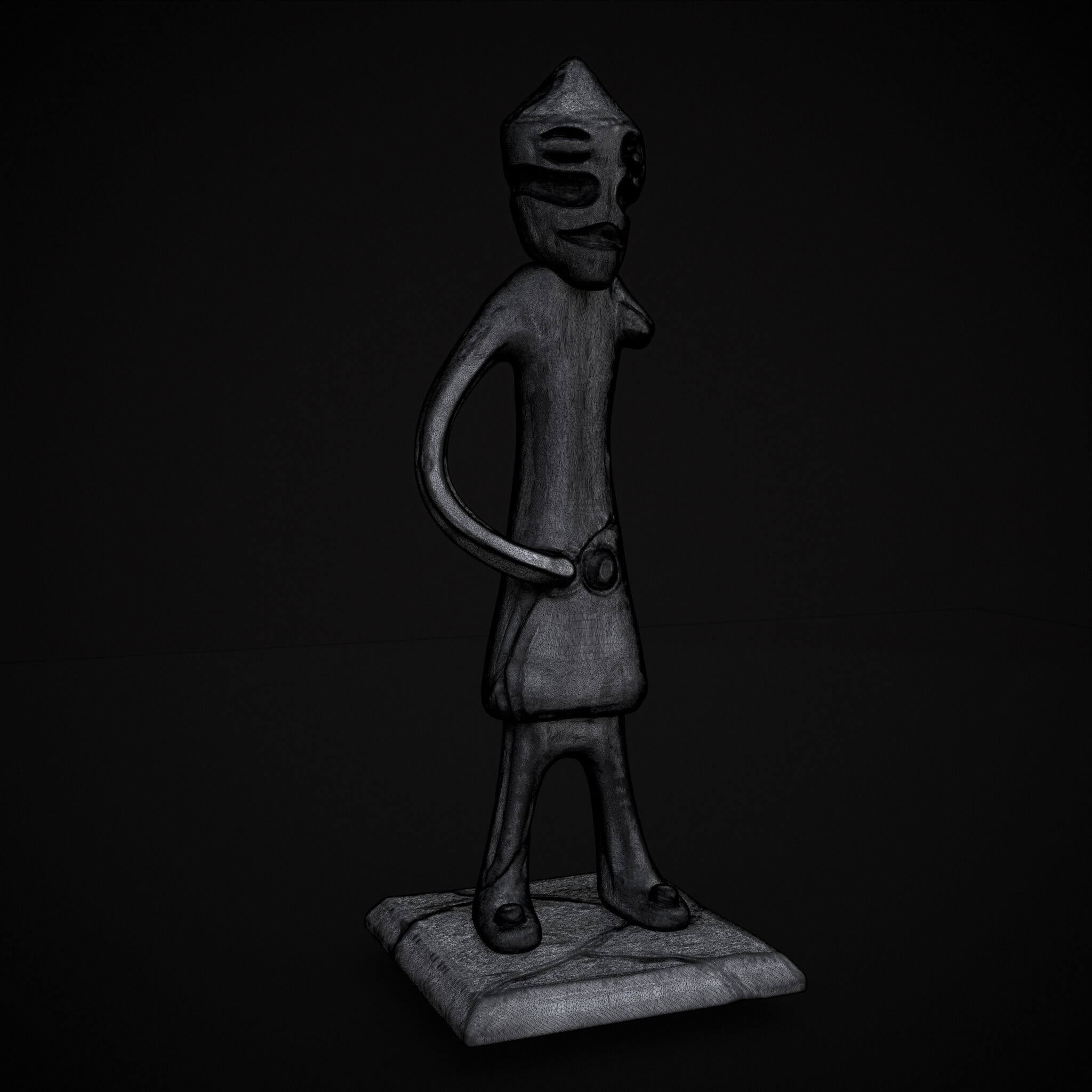 Standing God Statue - 3D Model by Get Dead Entertainment