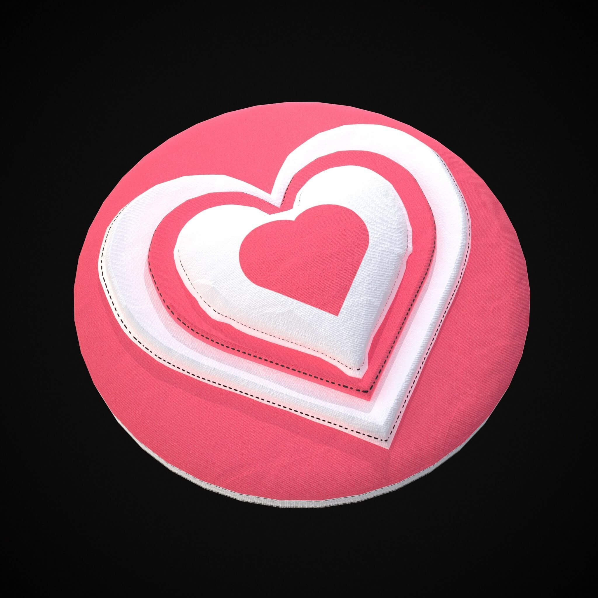 Stitched Craft Heart - 3D Model by Get Dead Entertainment