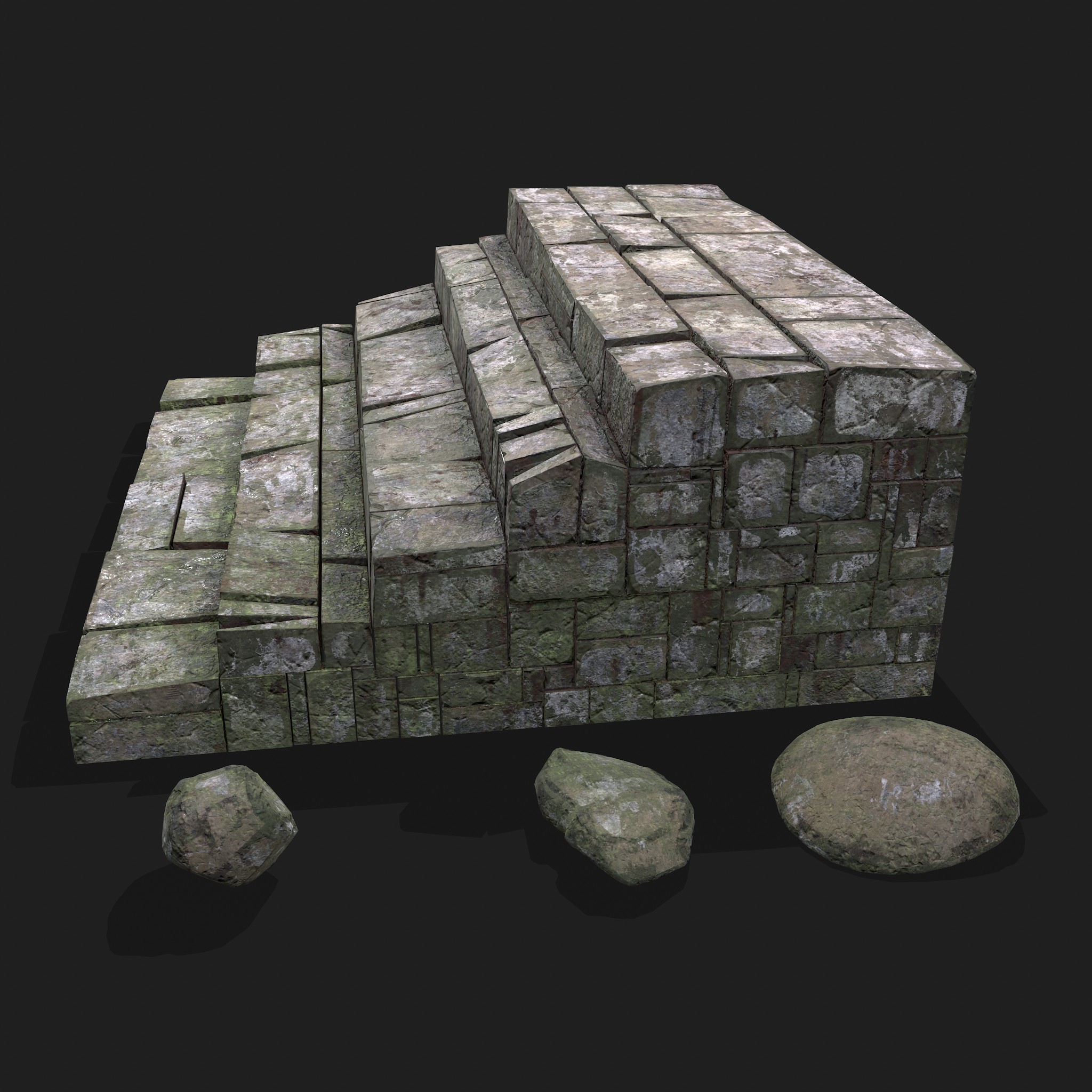 Stone Staircase - Free 3D Model by Get Dead Entertainment