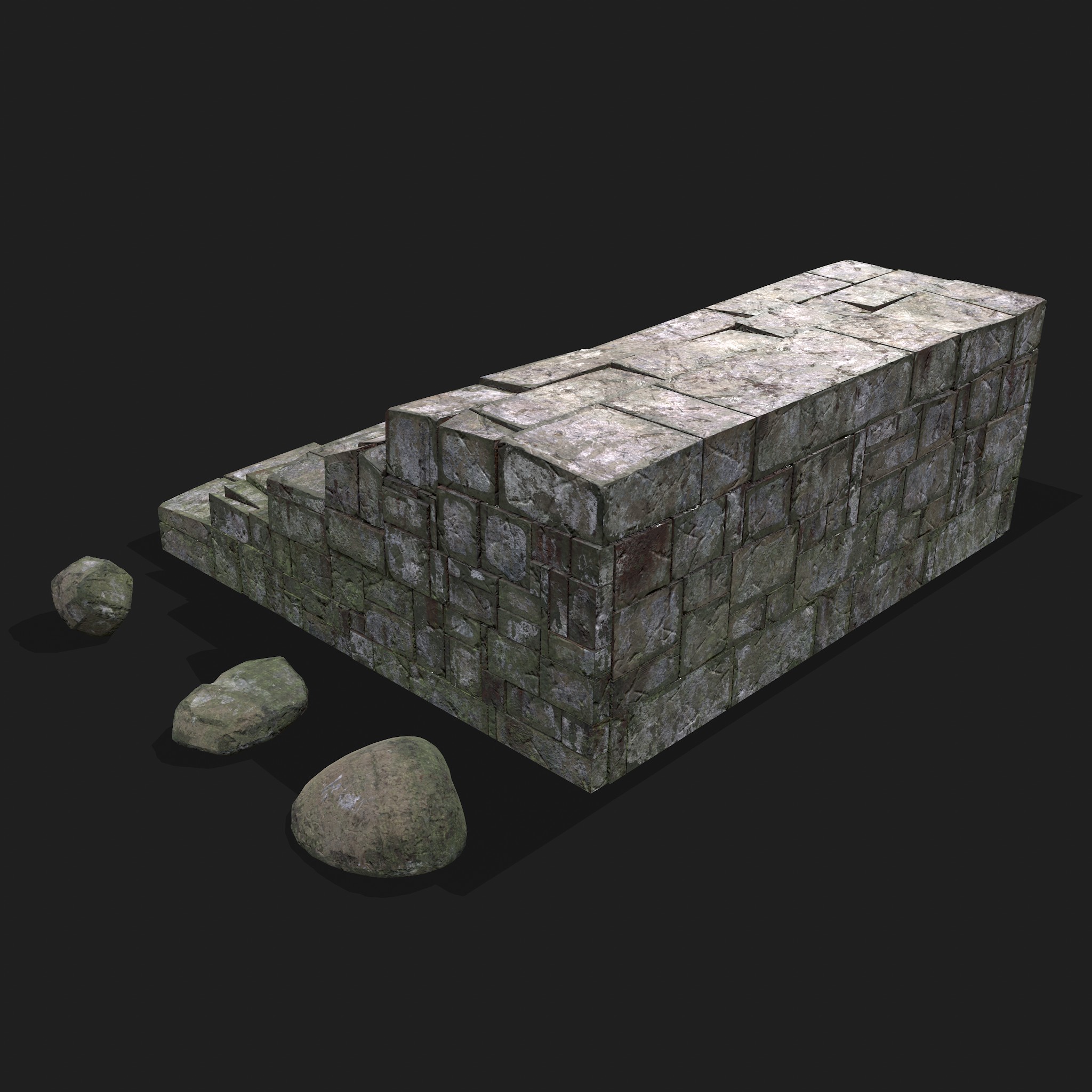 Stone Staircase - Free 3D Model by Get Dead Entertainment