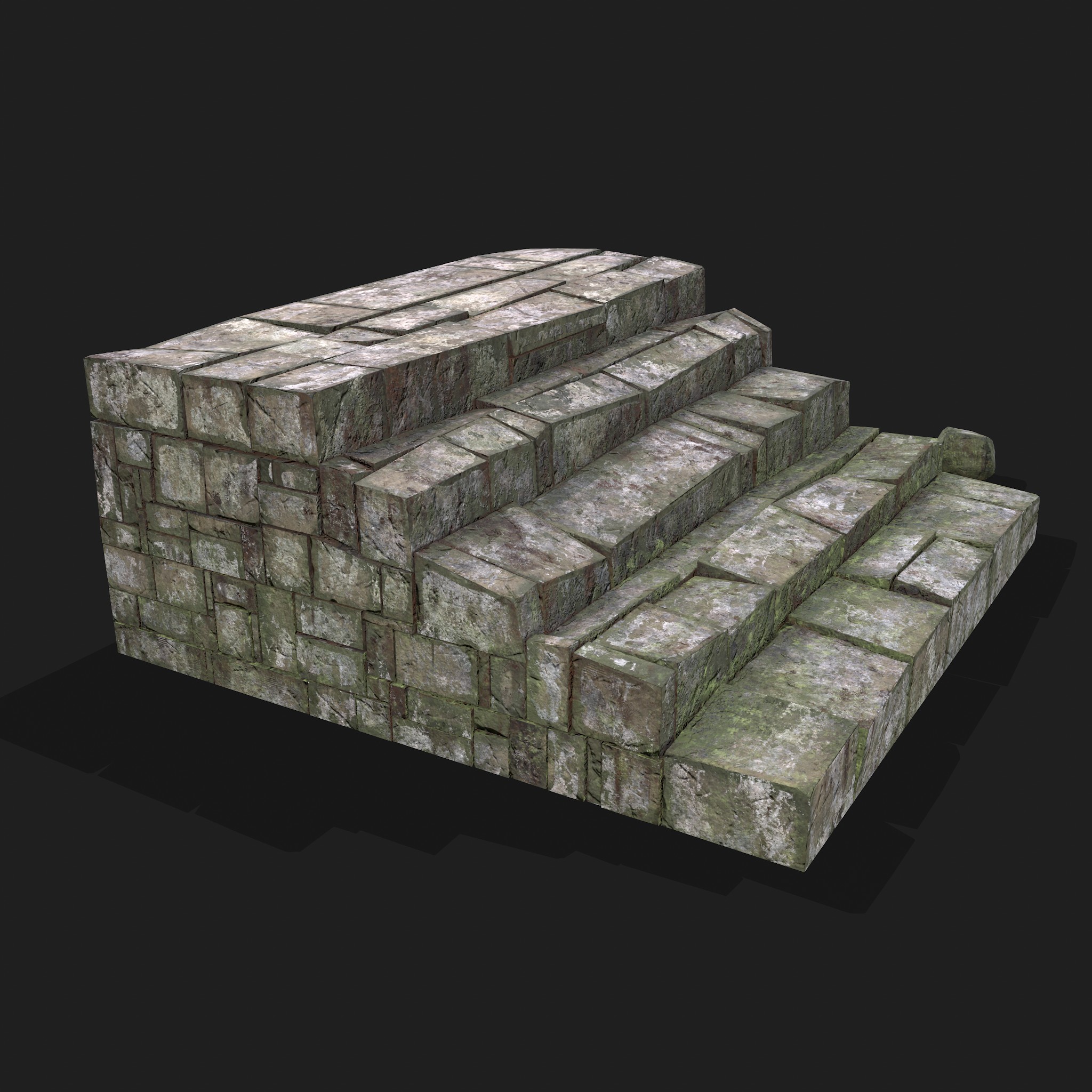 Stone Staircase - Free 3D Model by Get Dead Entertainment