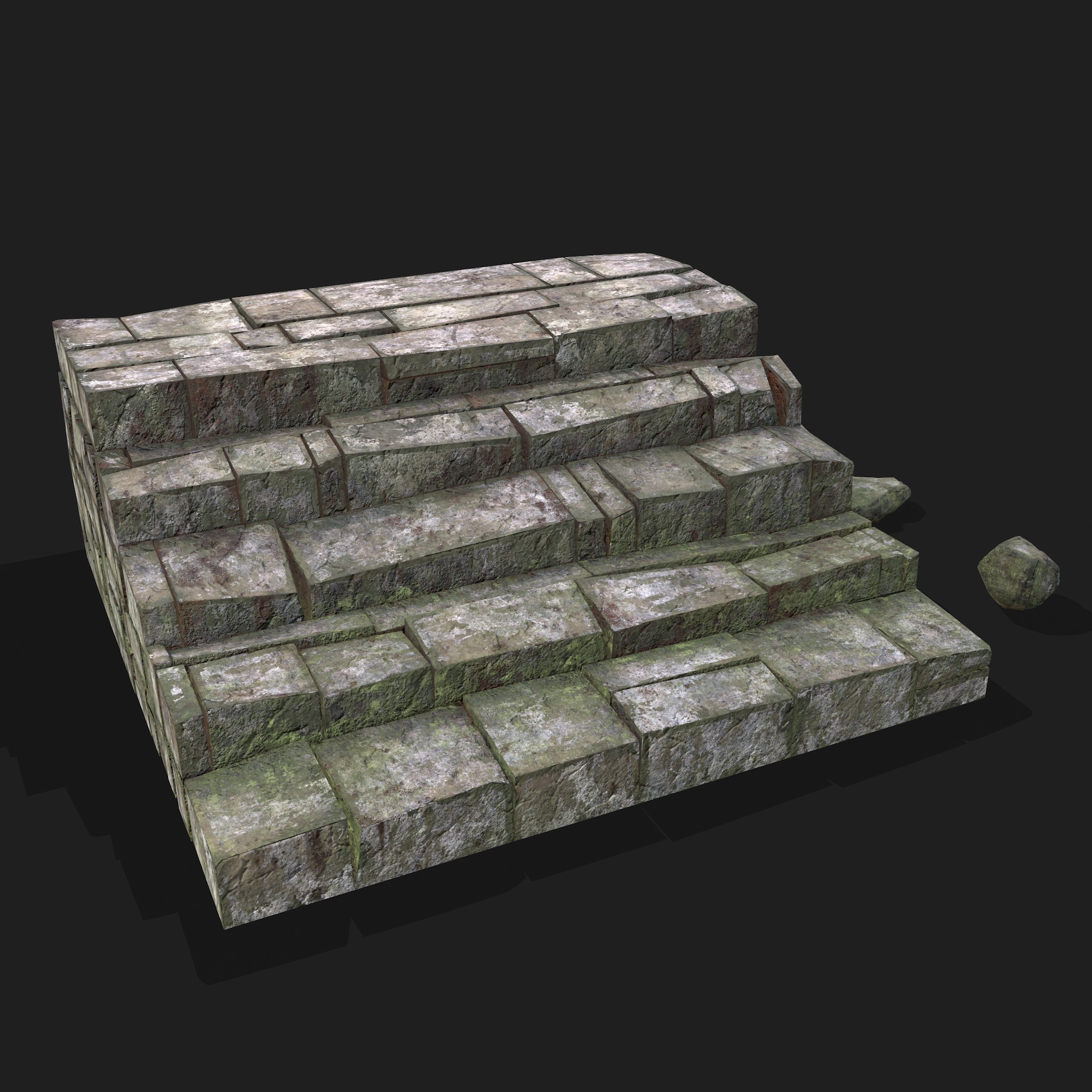 Stone Staircase - Free 3D Model by Get Dead Entertainment