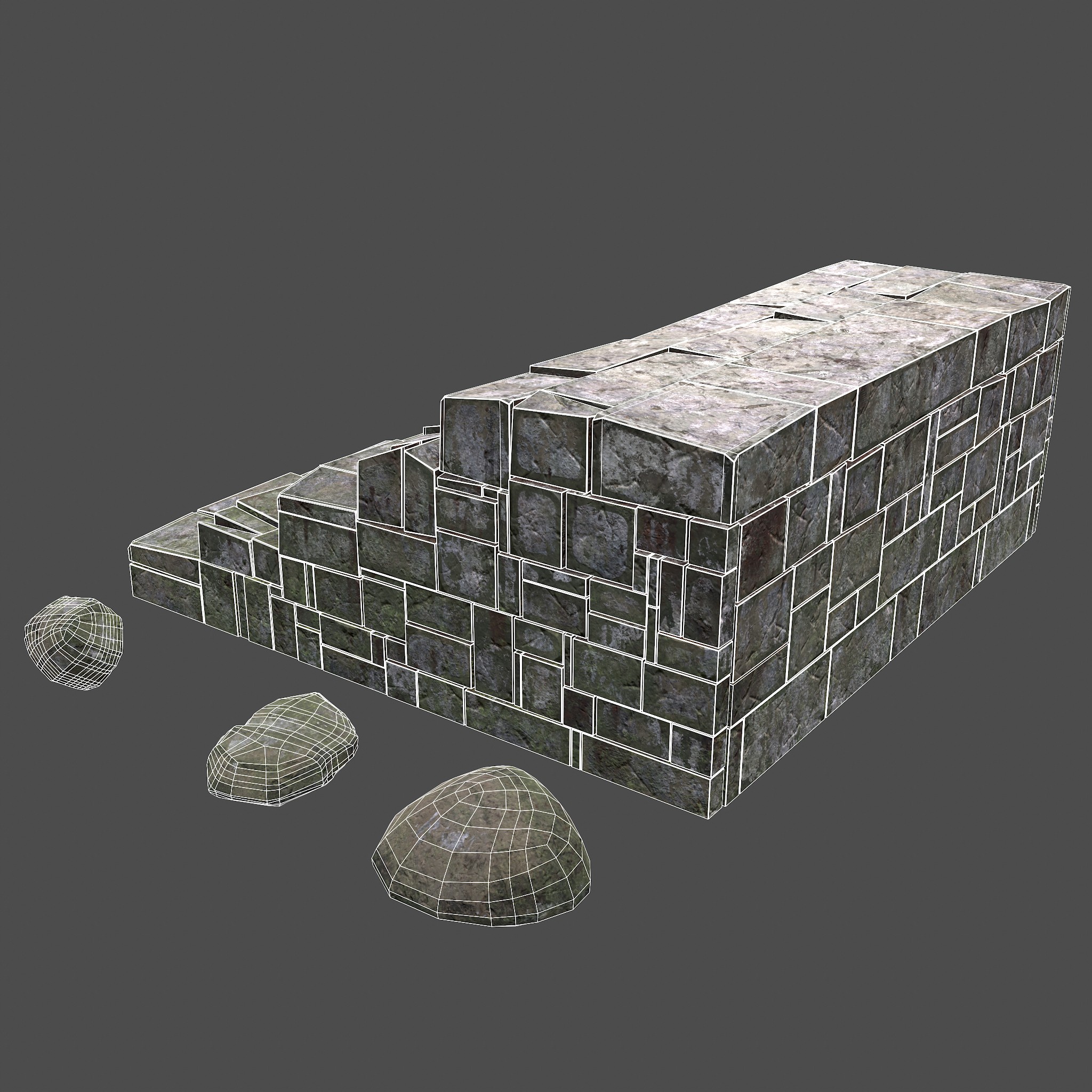 Stone Staircase - Free 3D Model by Get Dead Entertainment