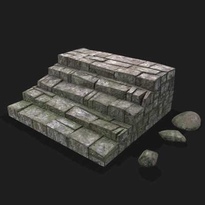 Stone Staircase - Free 3D Model by Get Dead Entertainment