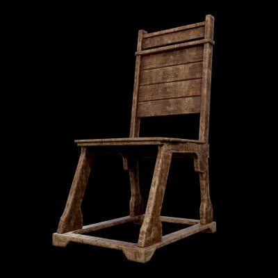 Sturdy Rustic Chair - 3D Model by Get Dead Entertainment
