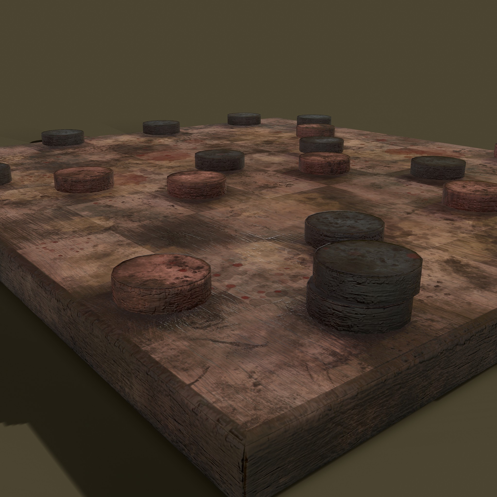 Stylized Medieval Checkers - 3D Model by Get Dead Entertainment