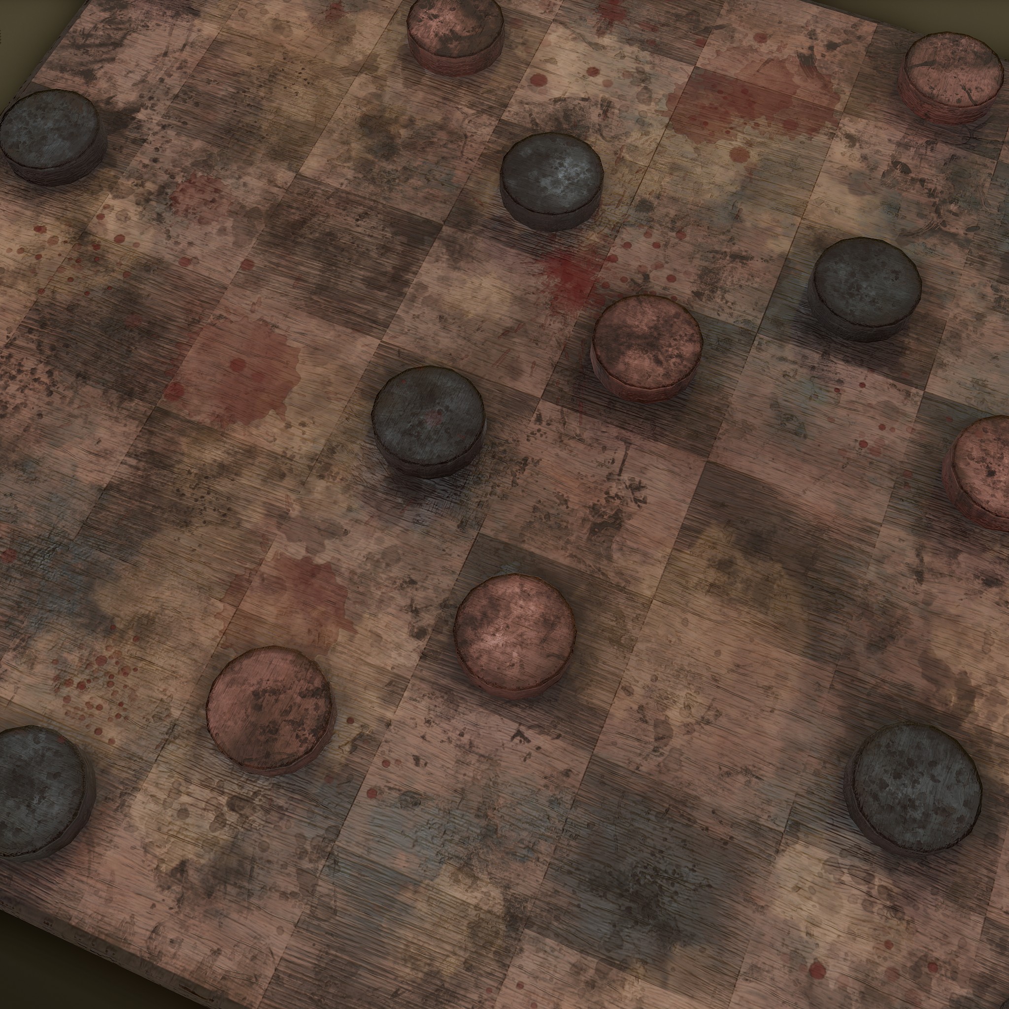 Stylized Medieval Checkers - 3D Model by Get Dead Entertainment