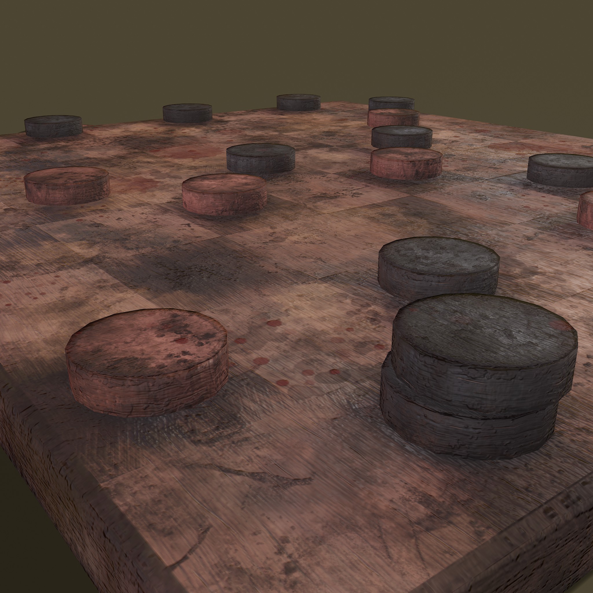 Stylized Medieval Checkers - 3D Model by Get Dead Entertainment