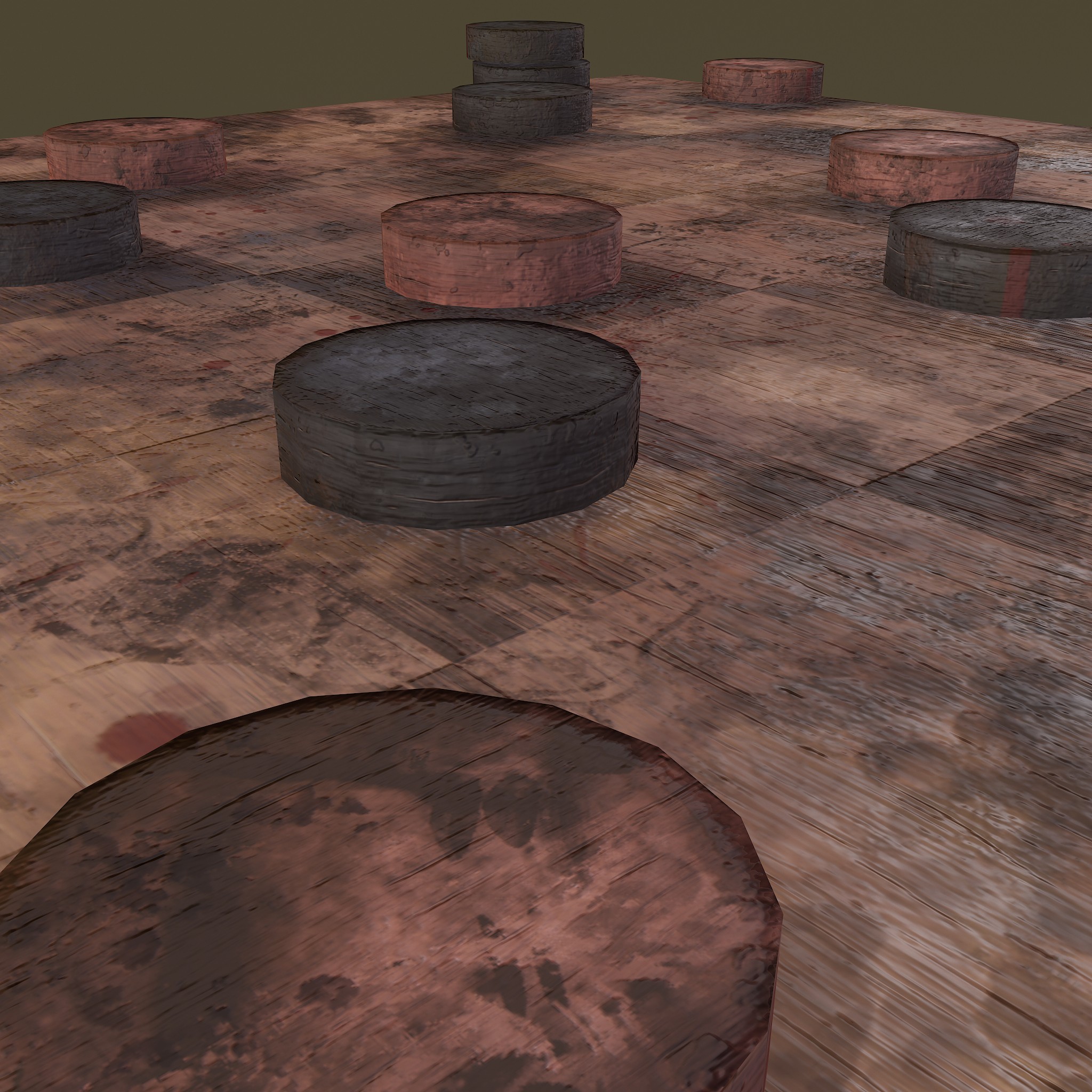 Stylized Medieval Checkers - 3D Model by Get Dead Entertainment