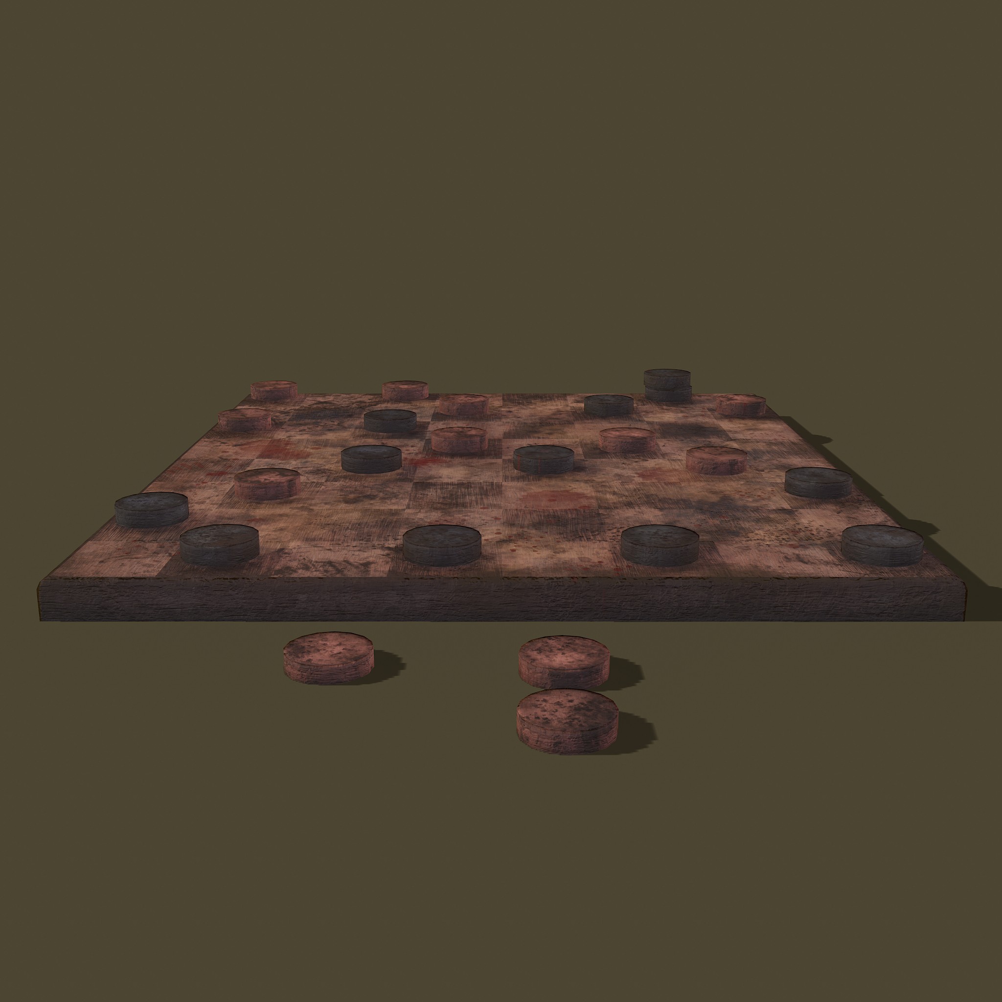 Stylized Medieval Checkers - 3D Model by Get Dead Entertainment