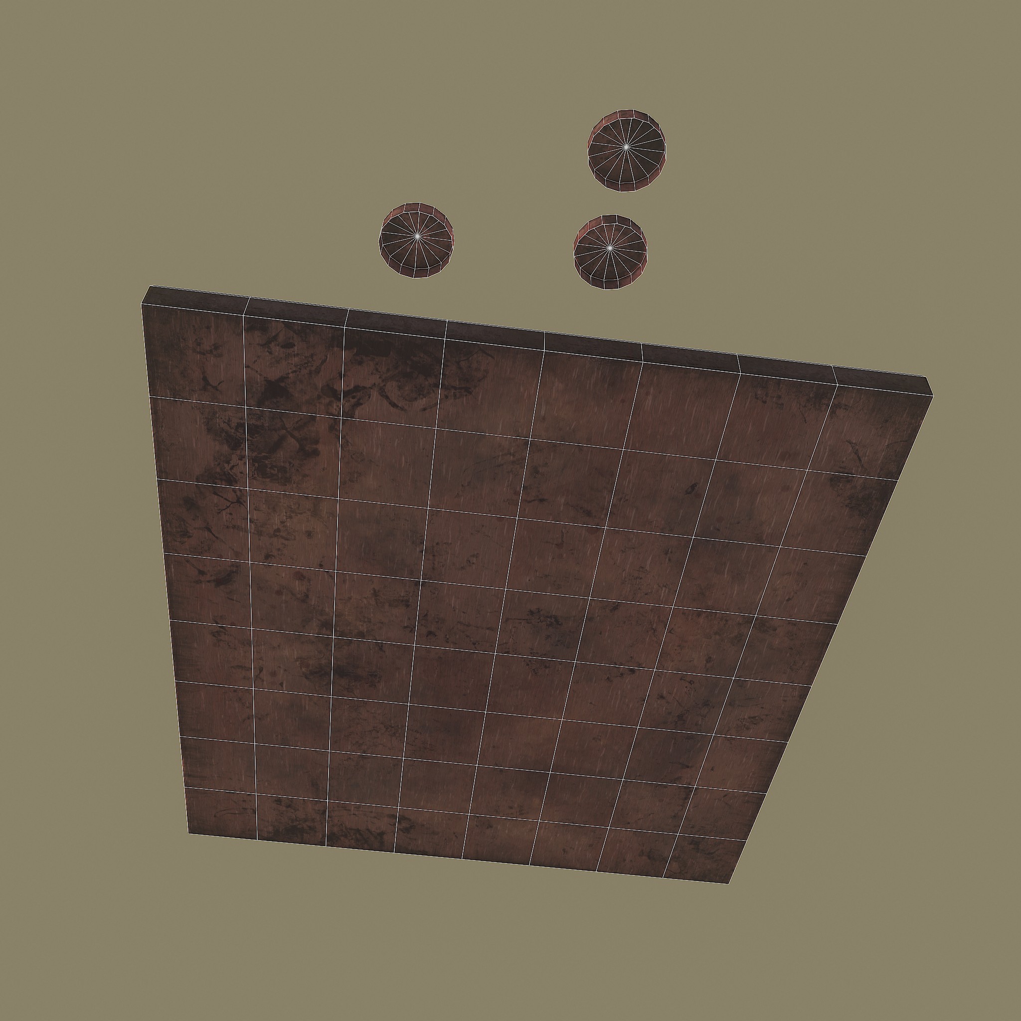 Stylized Medieval Checkers - 3D Model by Get Dead Entertainment