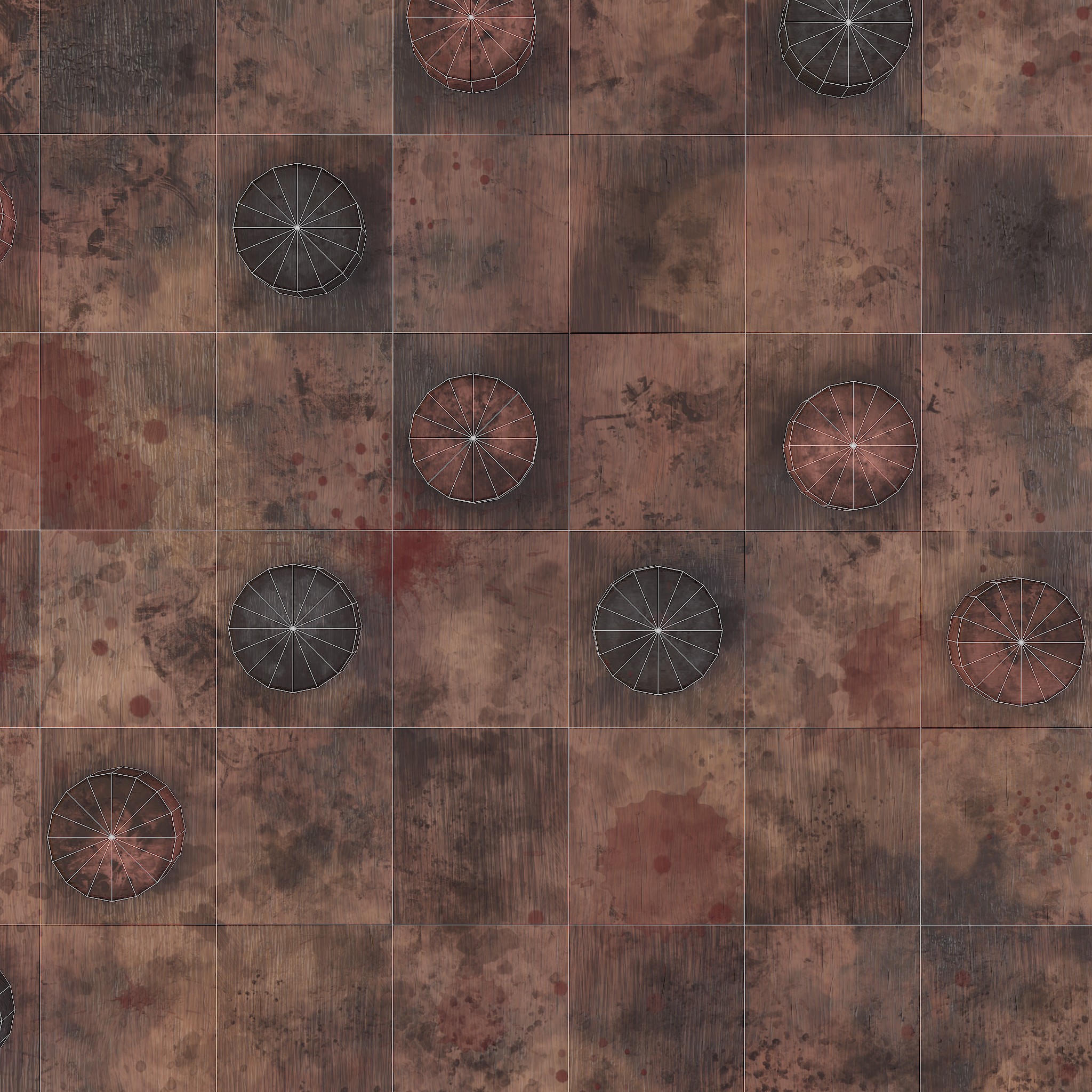 Stylized Medieval Checkers - 3D Model by Get Dead Entertainment