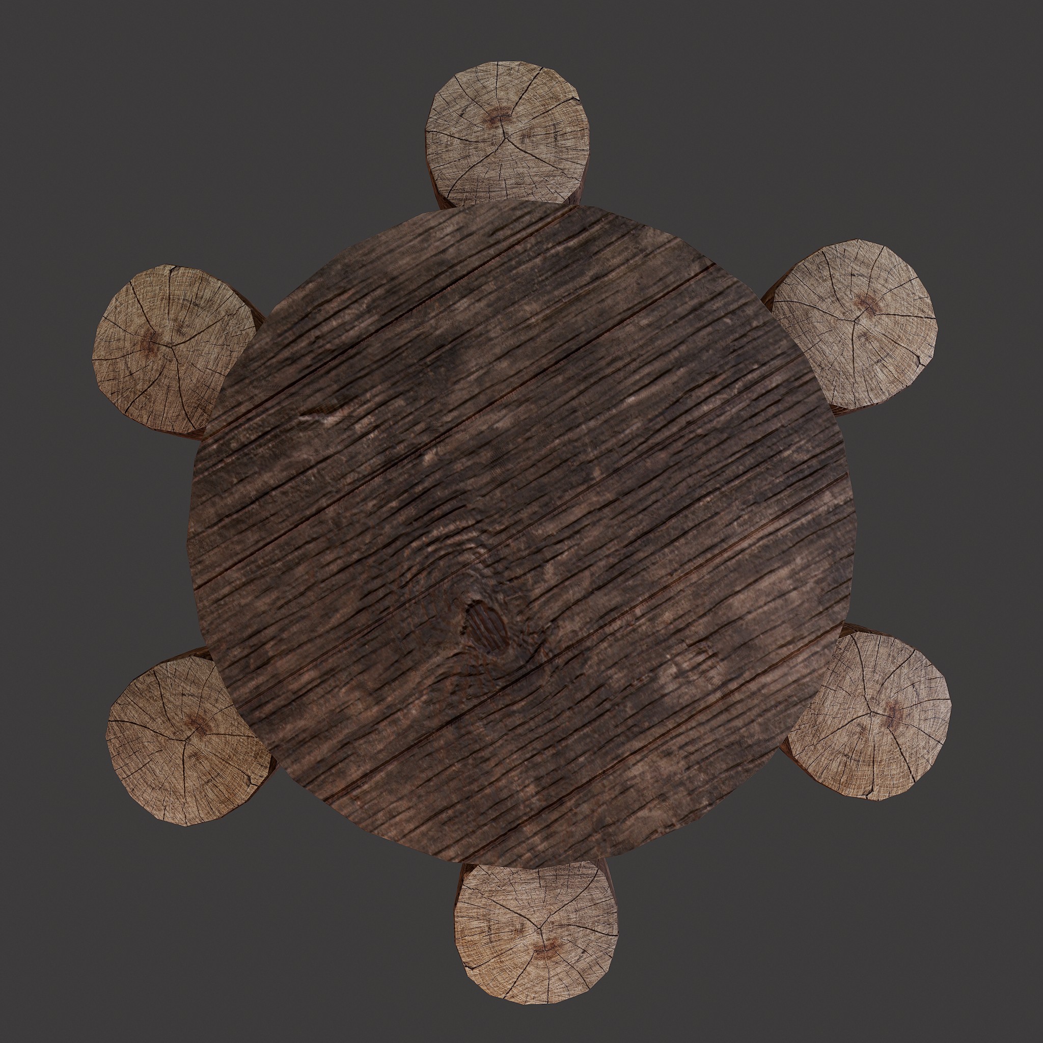 Table and Stumps - 3D Model by Get Dead Entertainment