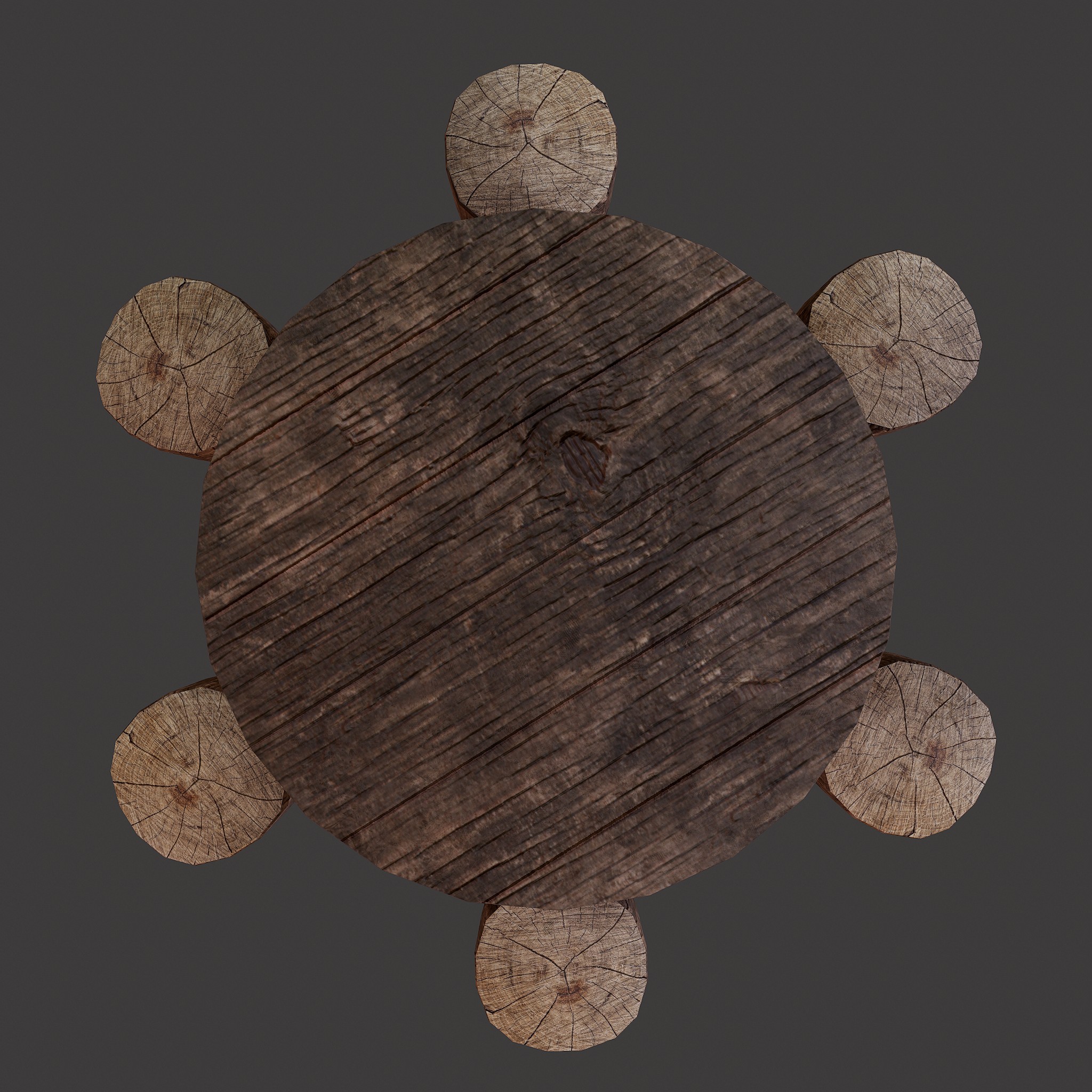Table and Stumps - 3D Model by Get Dead Entertainment