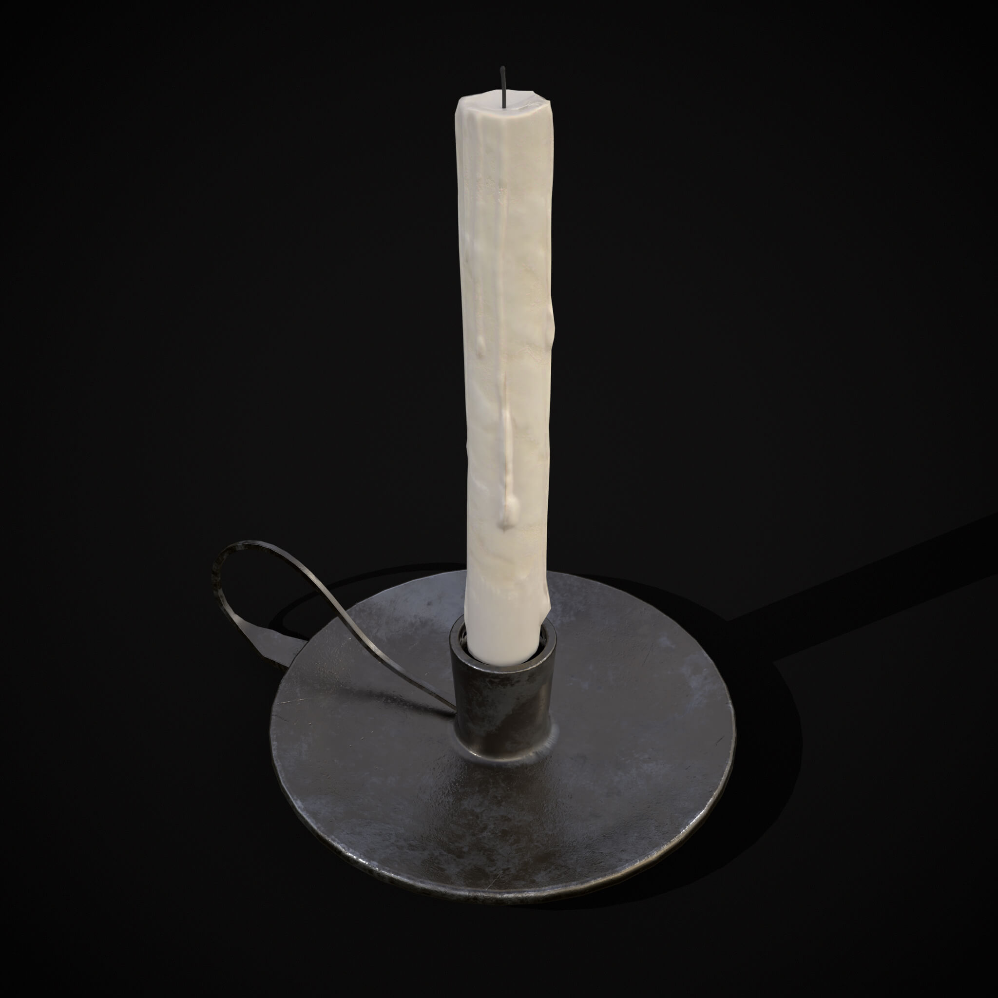 Tall Iron Chamberstick - 3D Model by Get Dead Entertainment